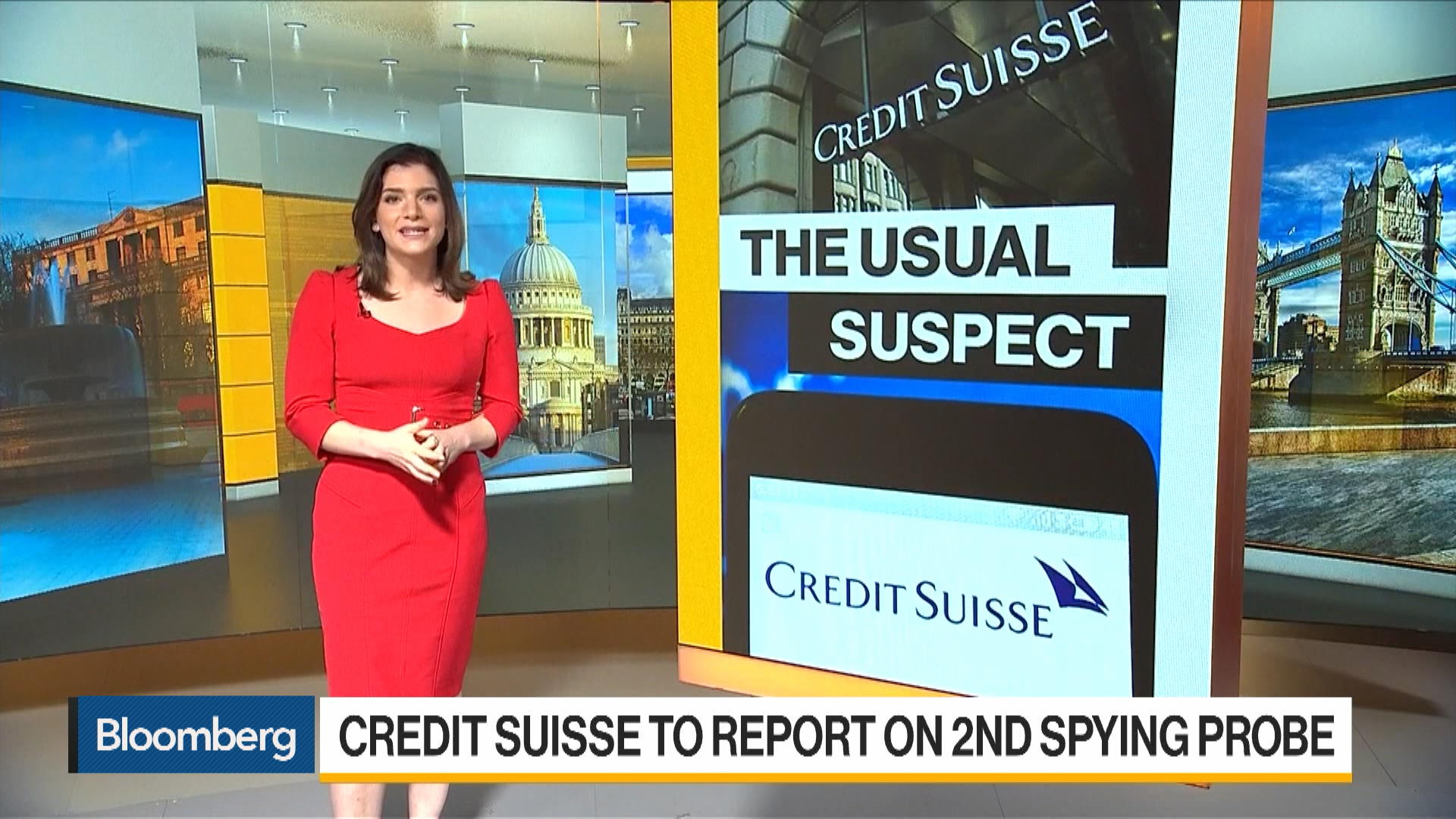 Watch Credit Suisse to Report on Second Spying Probe - Bloomberg