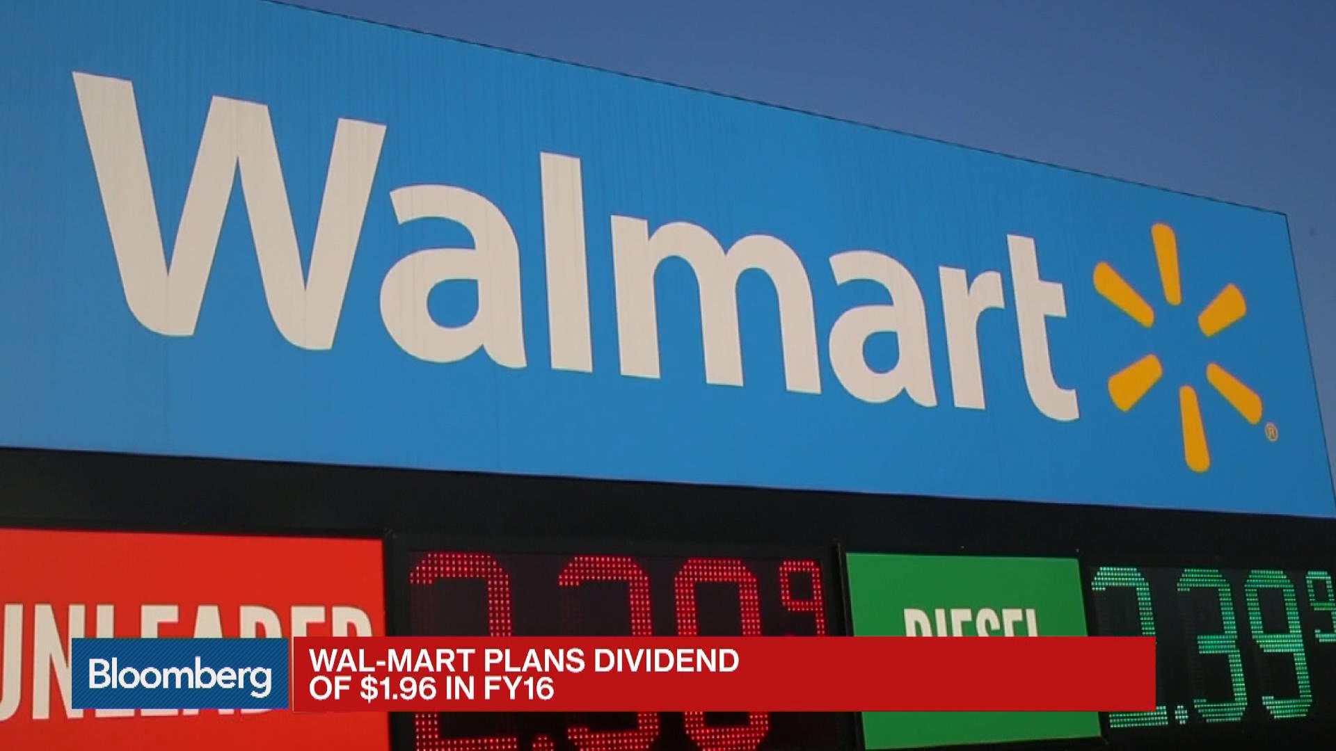 Watch Wal-Mart Shares Drop Over 8%, Most in 6 Years - Bloomberg