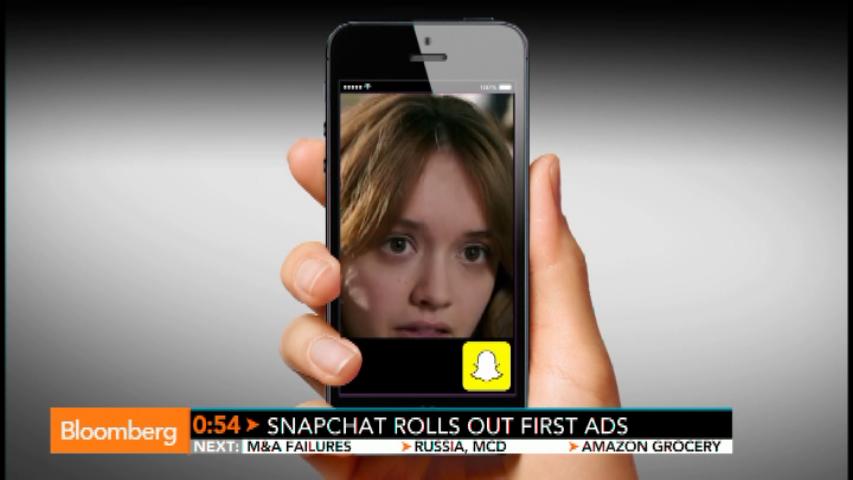 Watch Snapchat Rolls Out Ads as Tumblr Links With TV - Bloomberg