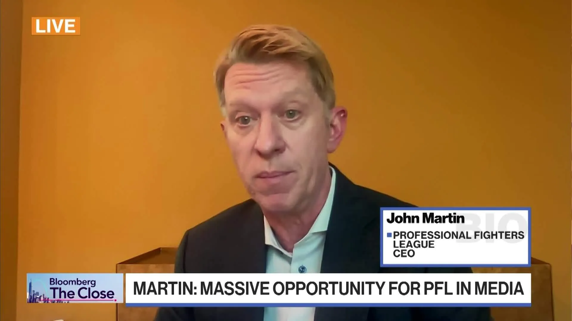 Watch Time To Grow PFL Fanbase, Revenue: CEO John Martin - Bloomberg