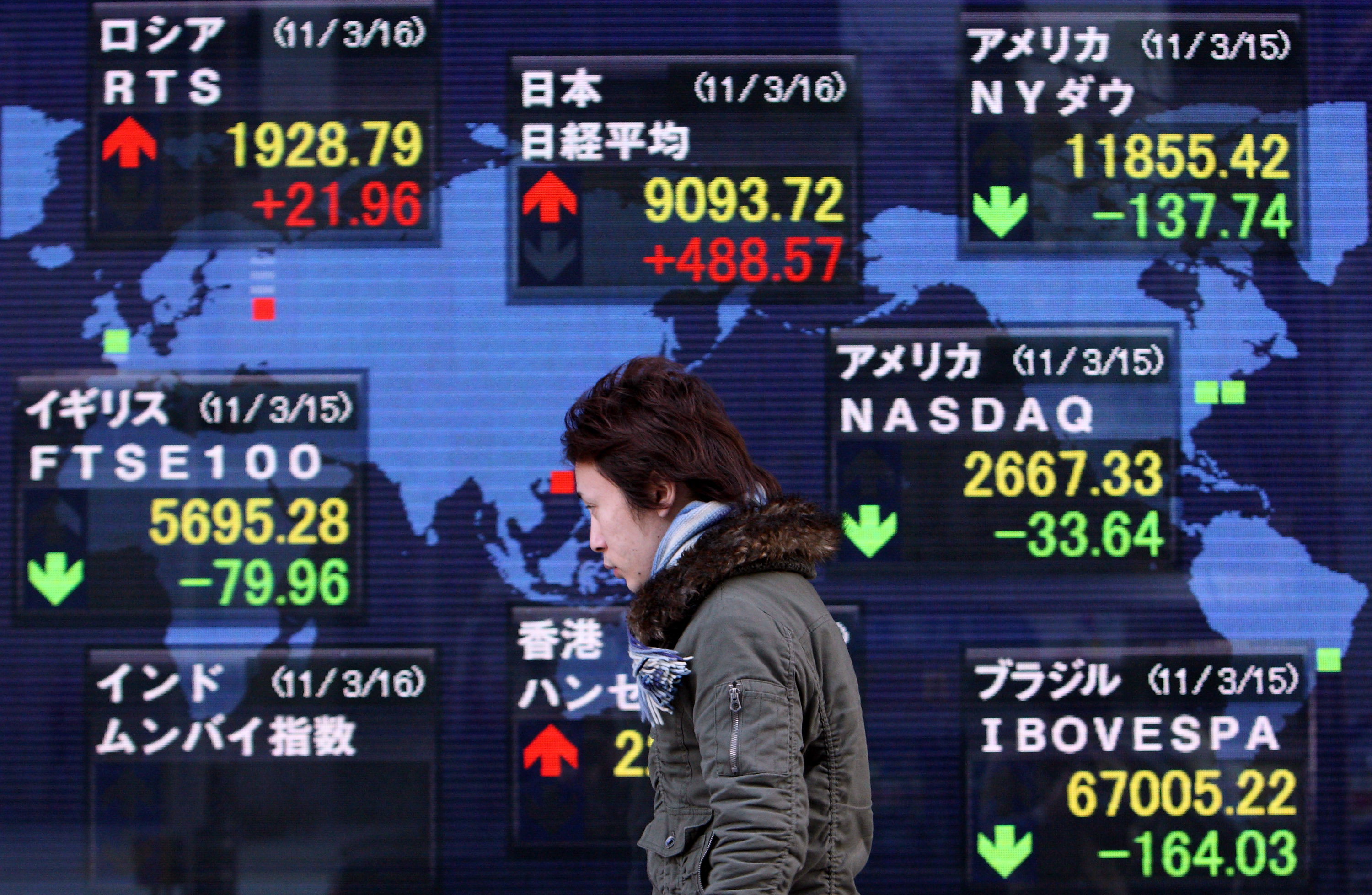 日本株も揺れた震災後2週間、乱高下で記録続出－海外勢歴史的買い - Bloomberg