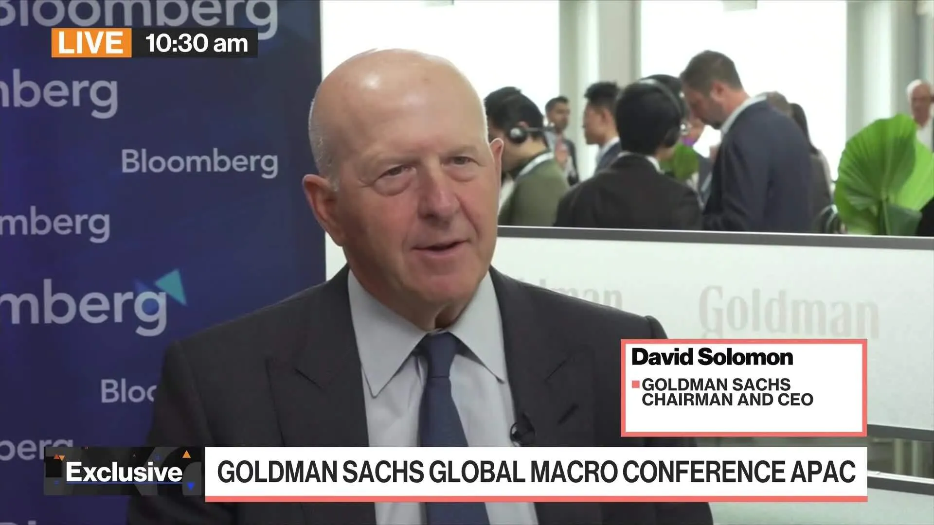 Watch Goldman’s Solomon on the State of Global Markets - Bloomberg
