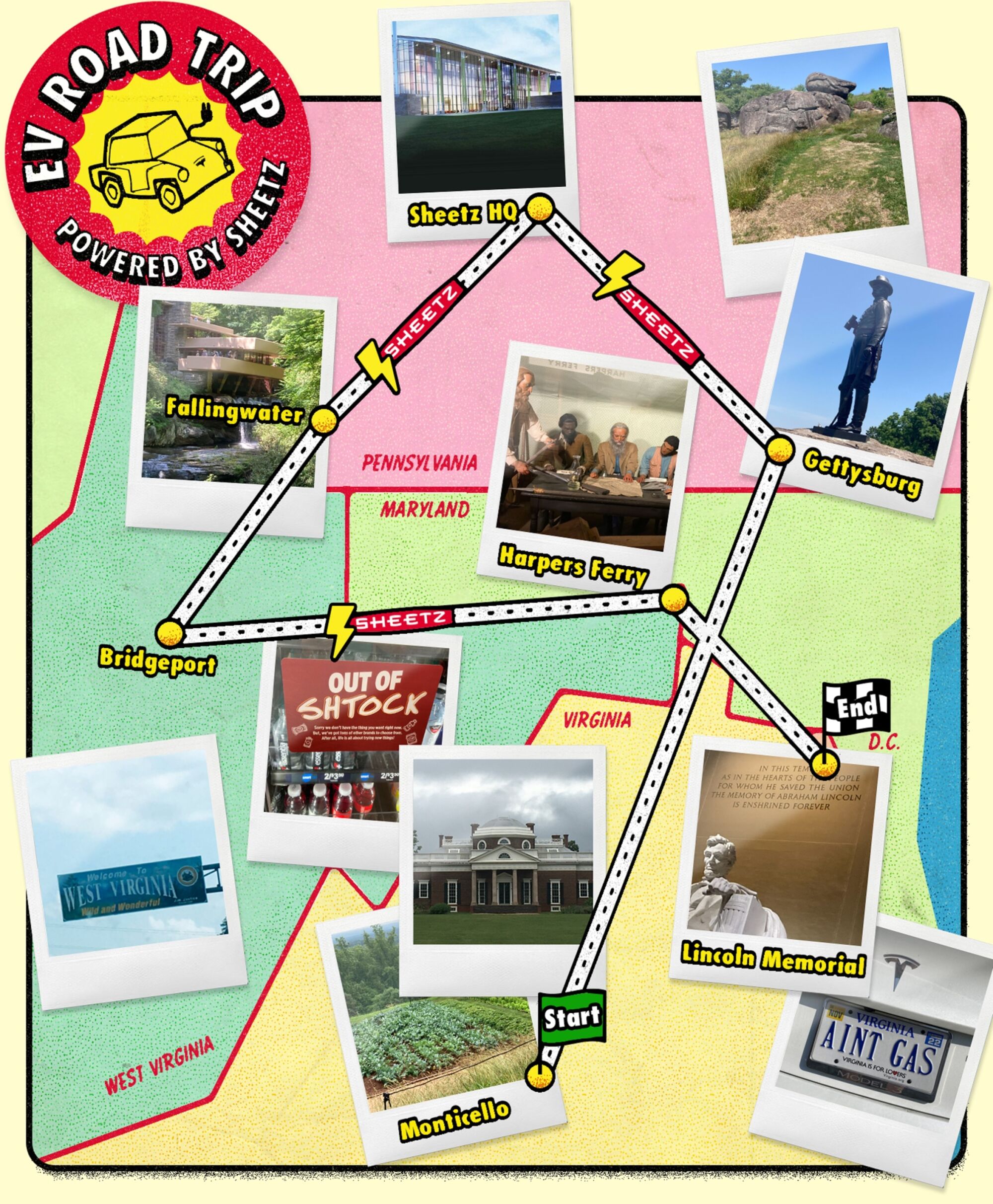 Sheetz, Tesla Teamed Up to Help You to Take an Electric Car Road Trip