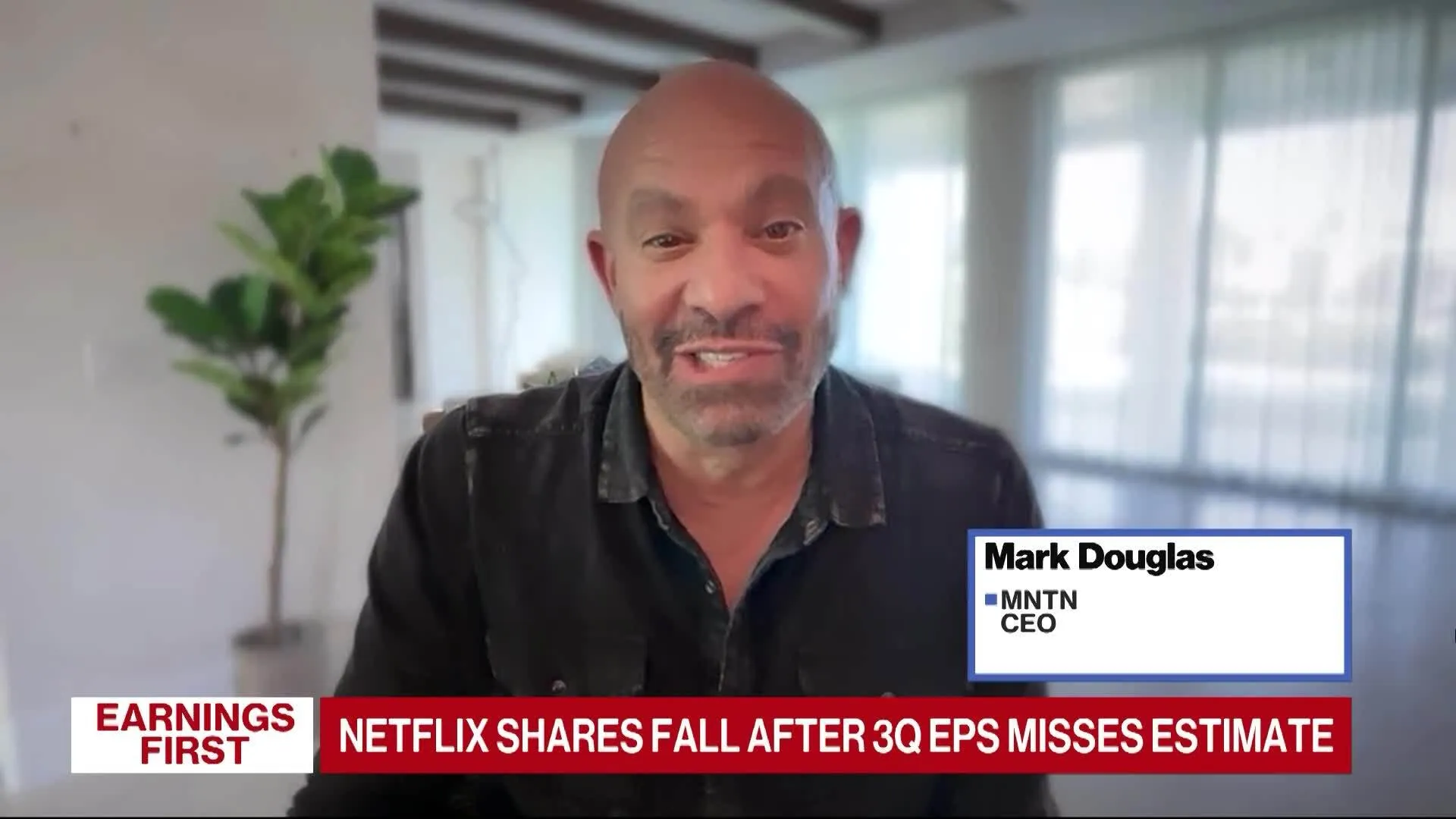 Watch MNTN CEO Mark Douglas on Netflix 3Q, Ad Strategy - Bloomberg