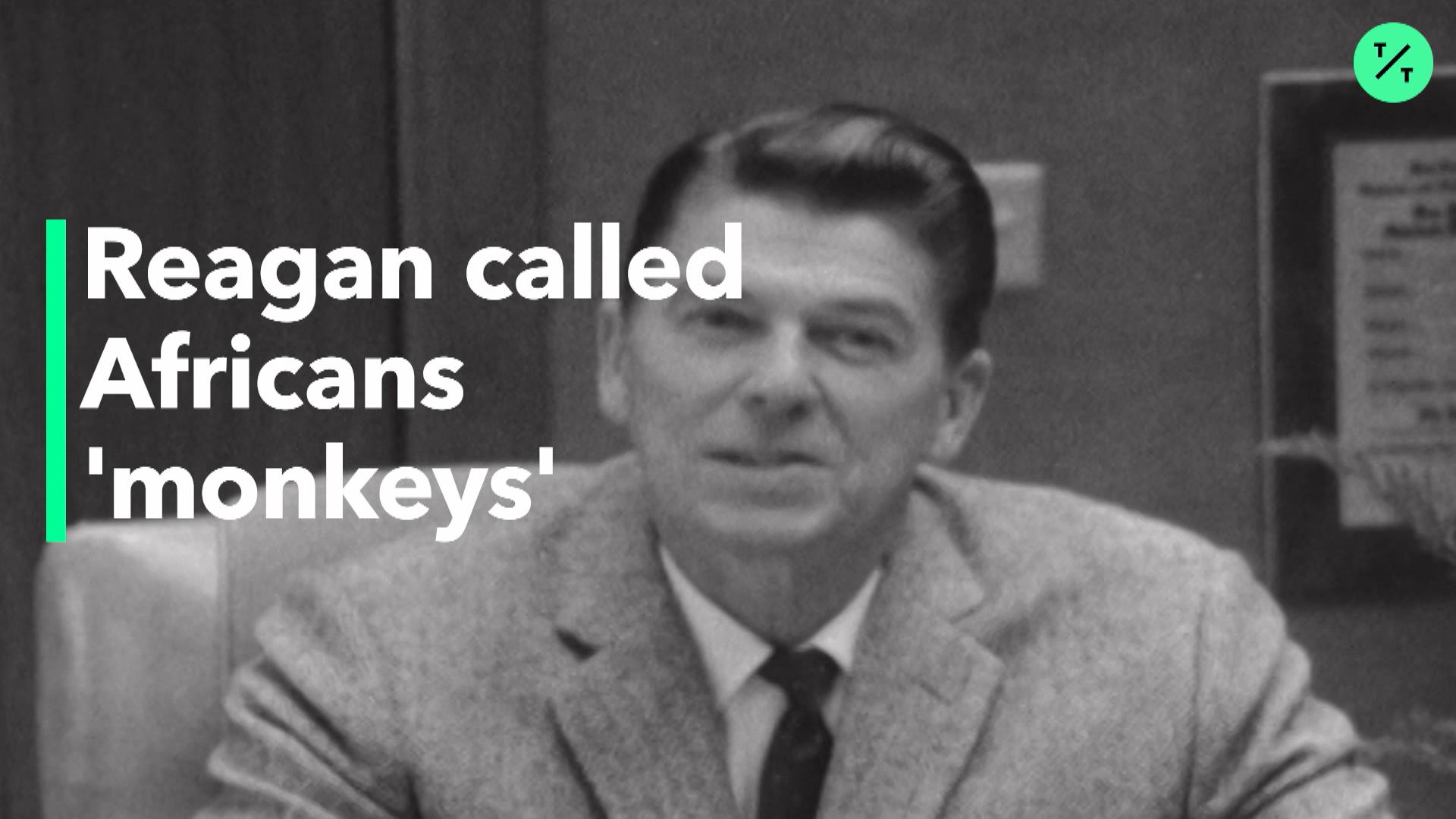 Watch Reagan Called Africans 'Monkeys' - Bloomberg
