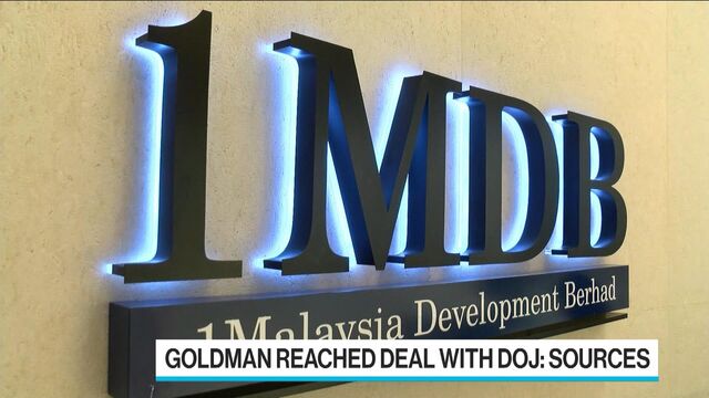 Goldman Poised to Pay More Than $2 Billion in DOJ’s 1MDB Probe - Bloomberg
