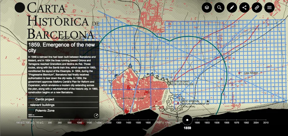 Original Maps Of Barcelona