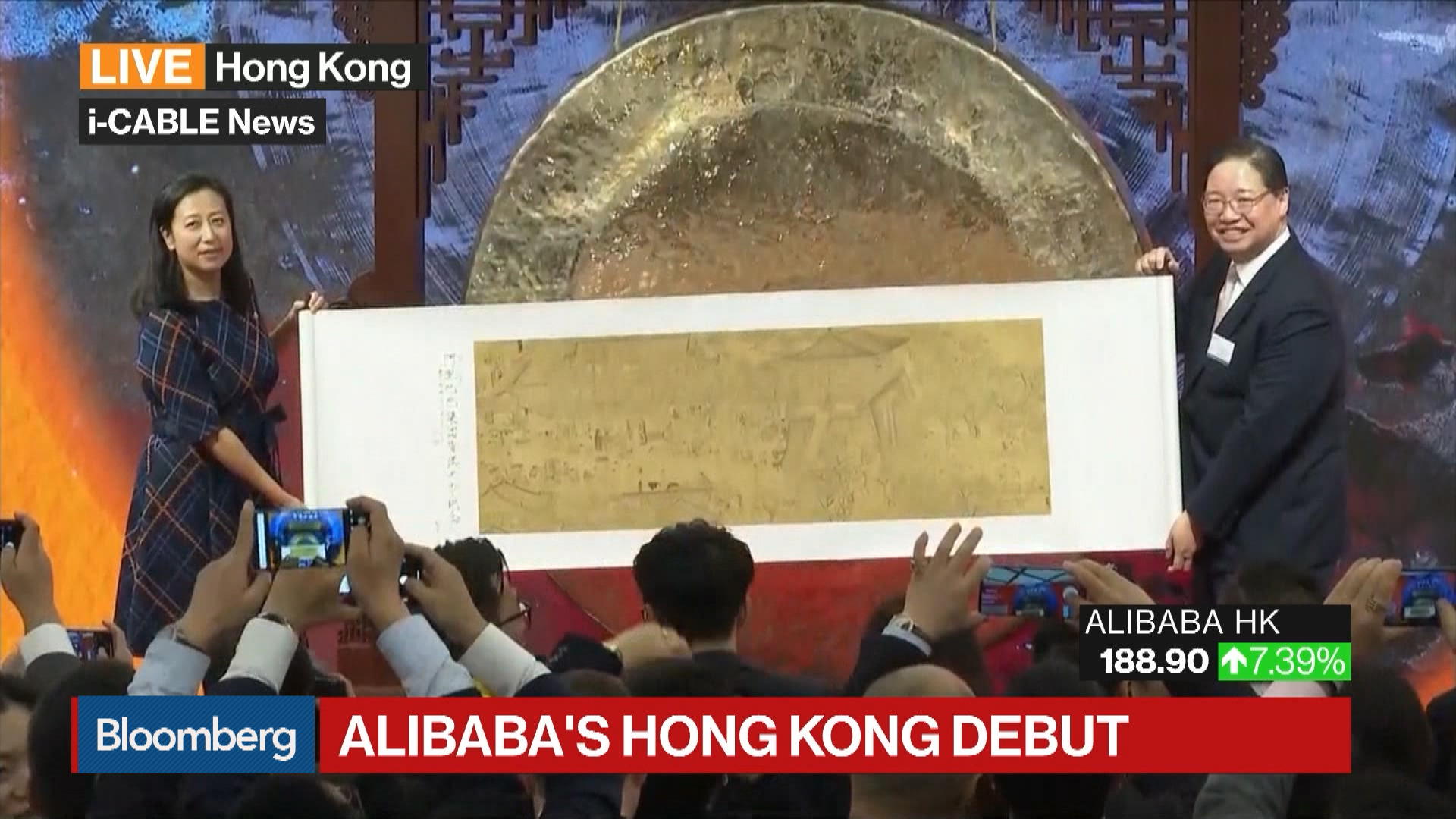 Watch Alibaba Makes its Hong Kong Debut - Bloomberg