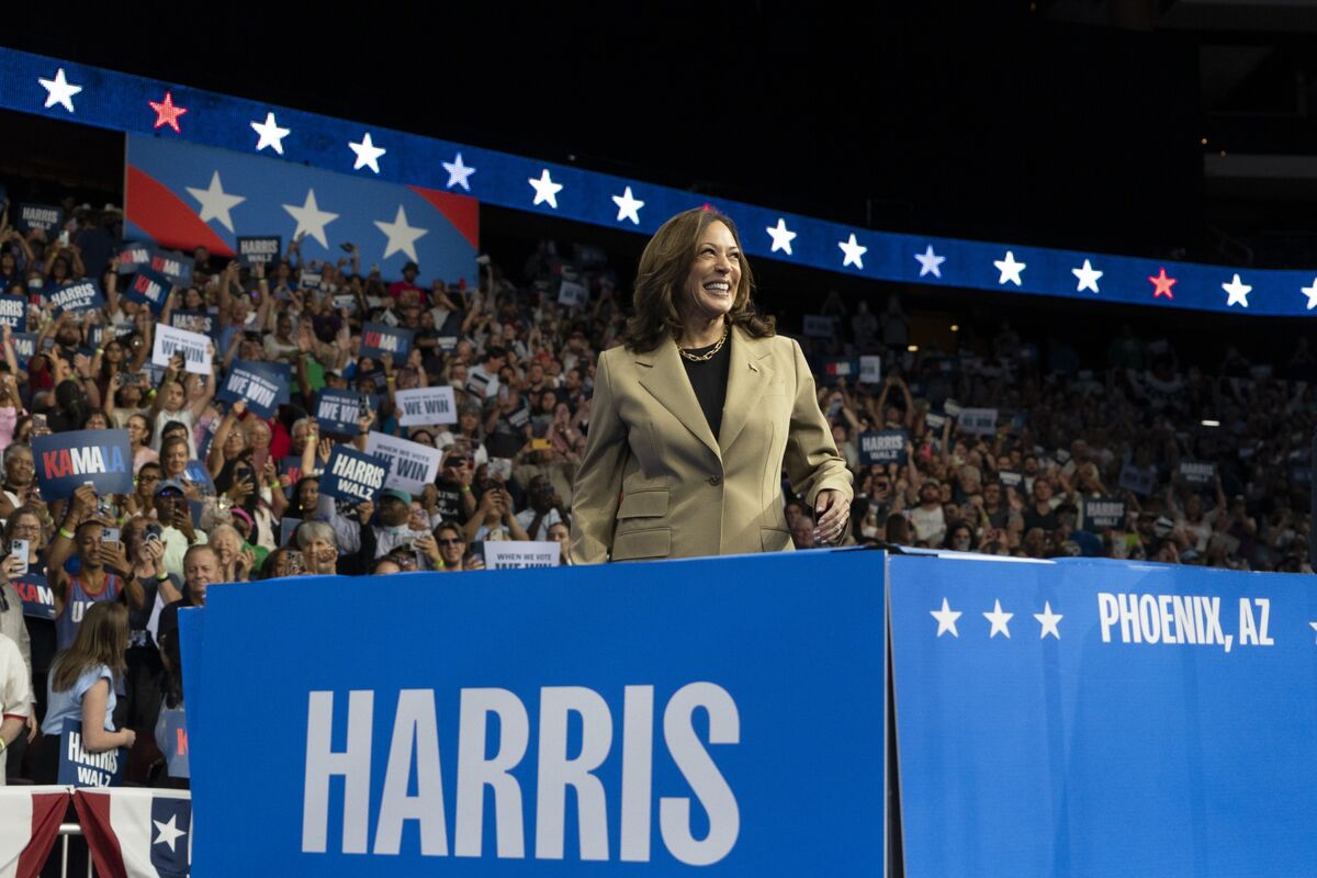 Harris to Pitch Economic Plan in Swing-State North Carolina - Bloomberg