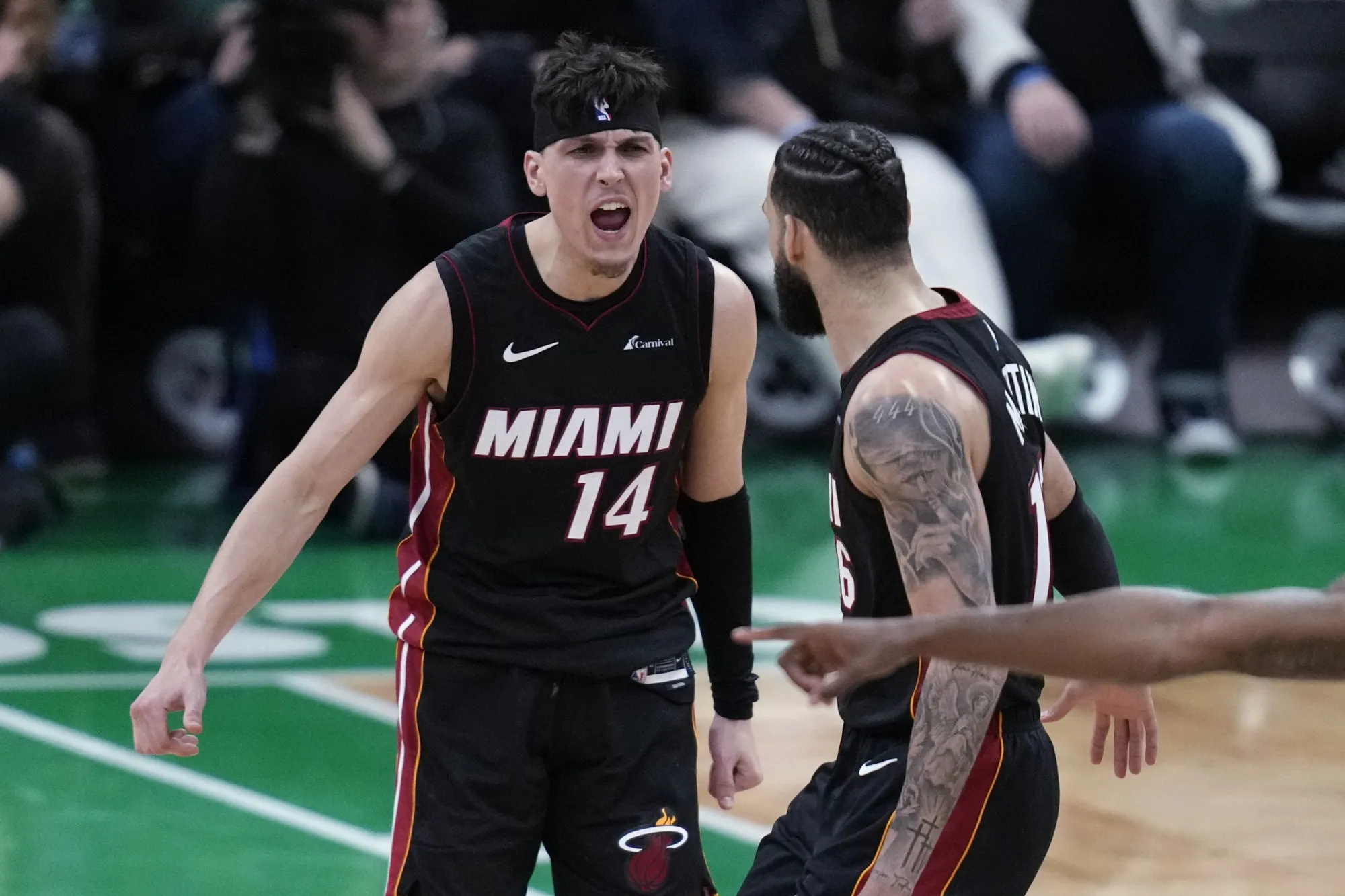 Herro scores 24, Heat hit franchise playoff-record 23 3s to beat Boston ...