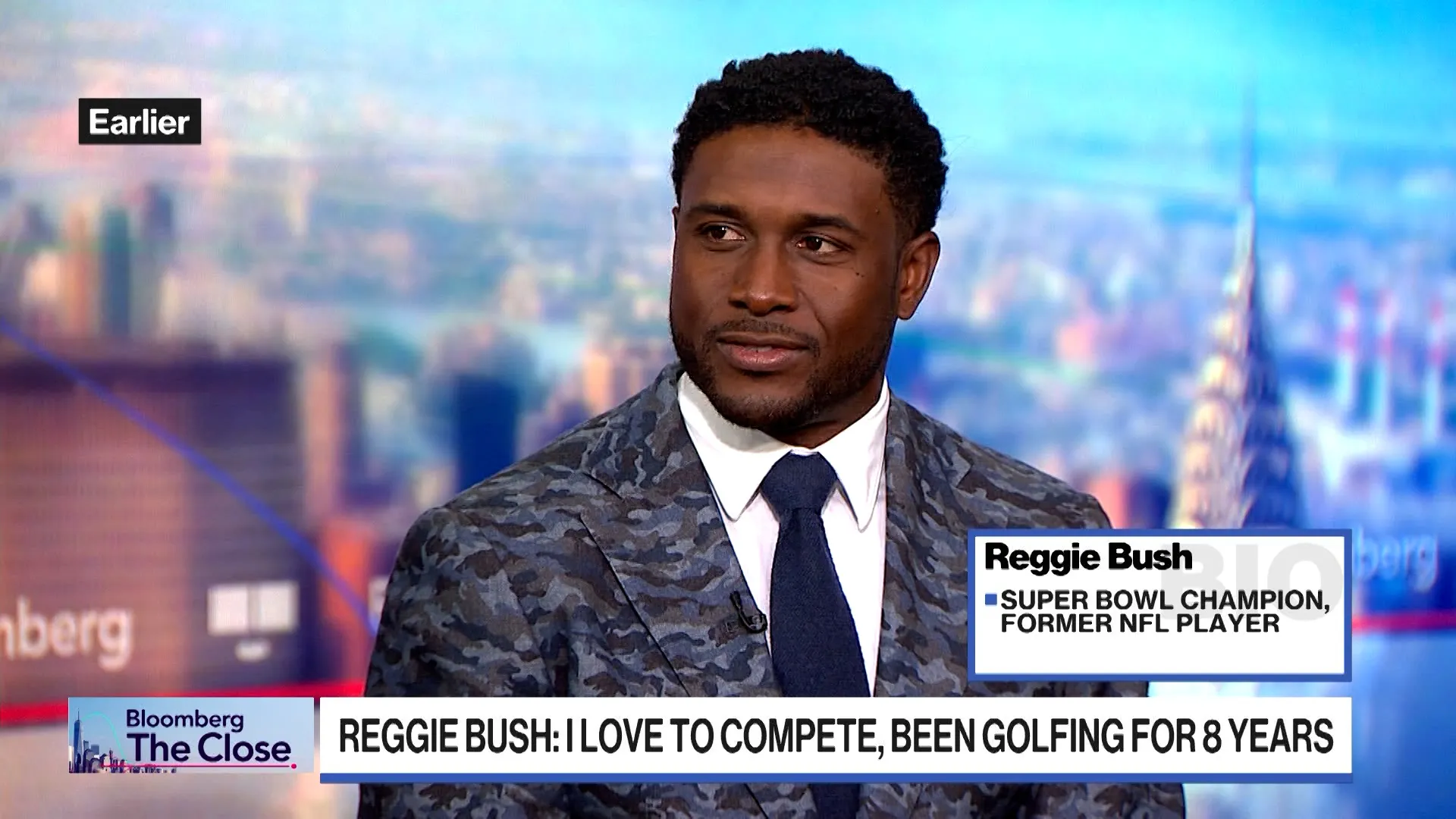 Watch Reggie Bush on Launching His Premiere Golf League, UAT - Bloomberg
