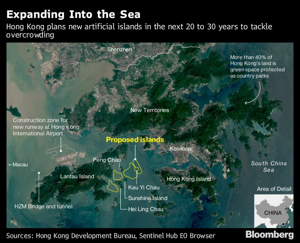 Hong Kong's Lantau Tomorrow Vision to Fix Its Expensive Housing - Bloomberg