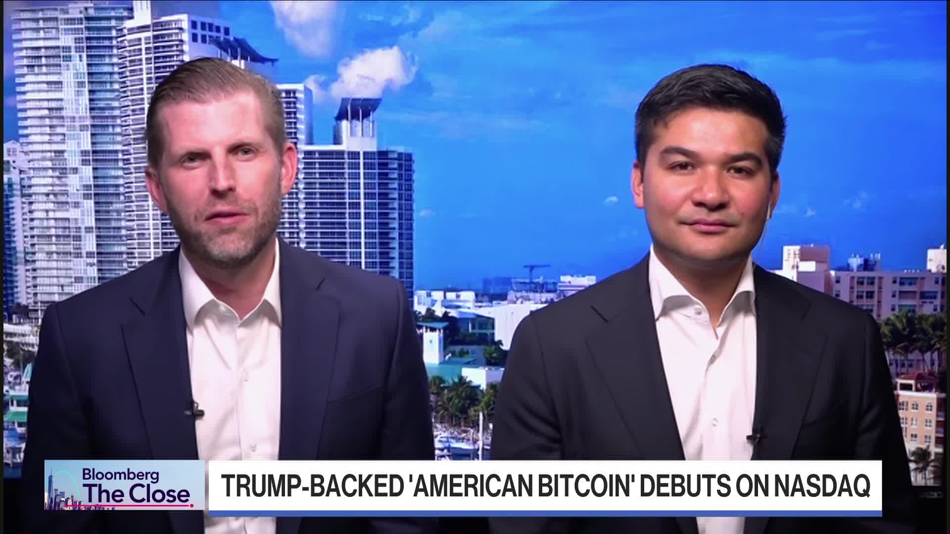 Watch Eric Trump, Hut 8 CEO on American Bitcoin Debut, Mining - Bloomberg