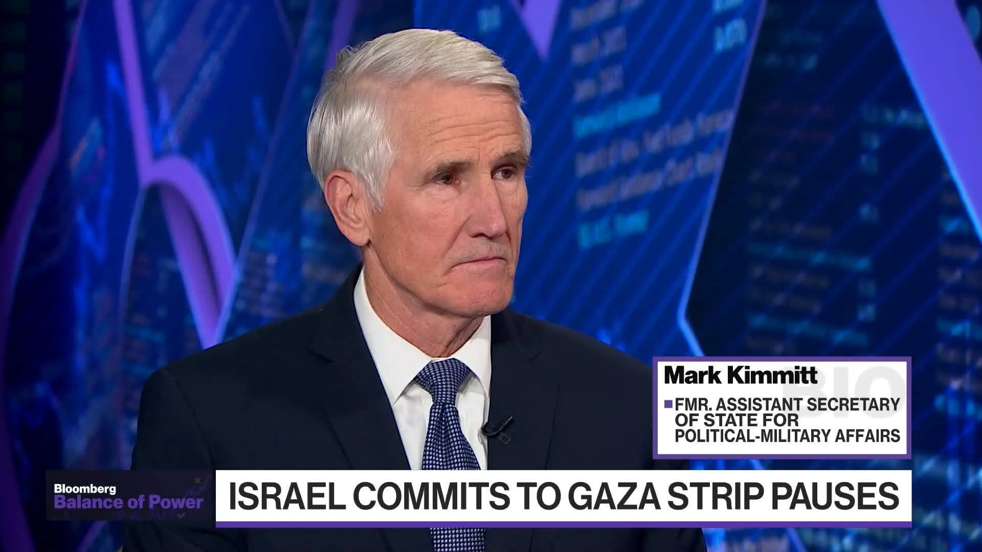 Watch Mark Kimmitt on Israel-Hamas War, US-China Relations - Bloomberg