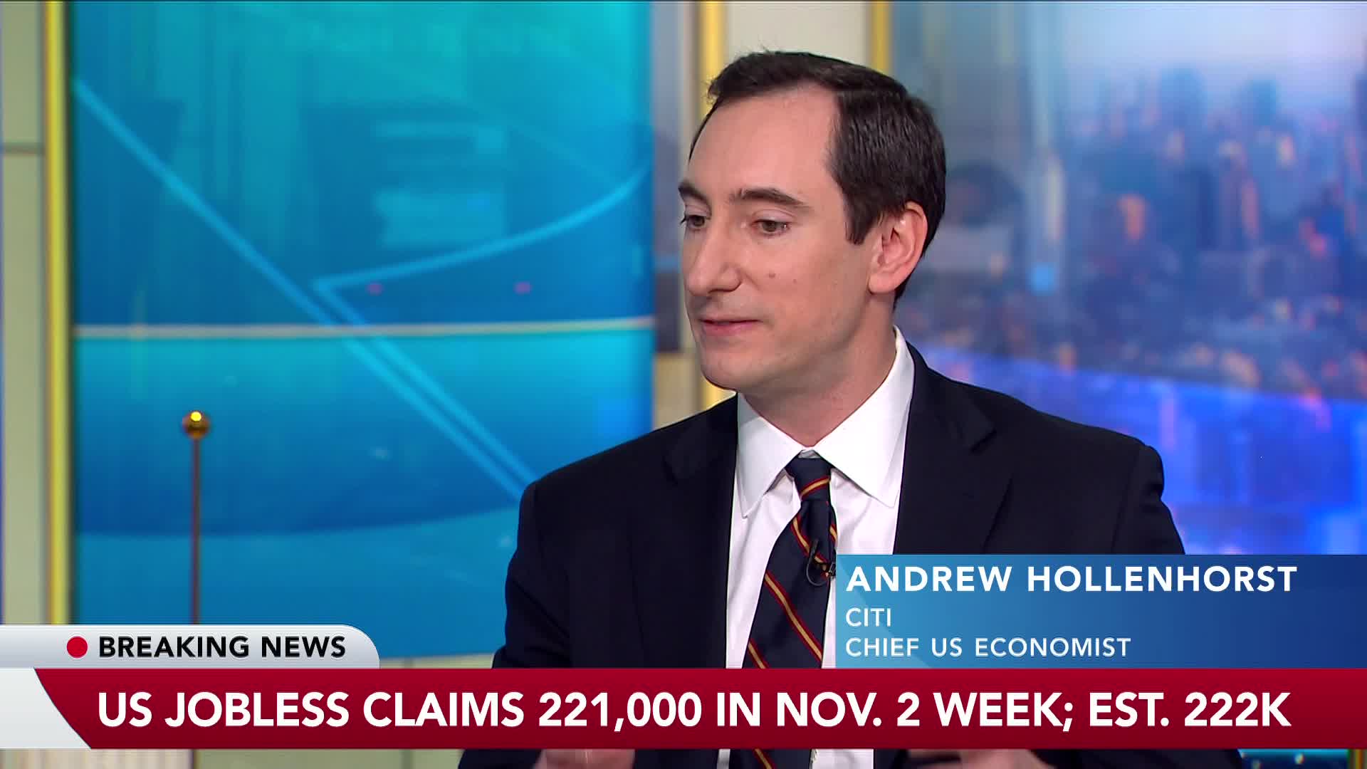 Watch Citi's Hollenhorst Says Labor Market Is Softening - Bloomberg
