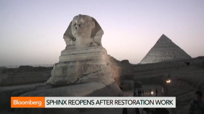 Watch Sphinx Reopens After Restoration Work - Bloomberg