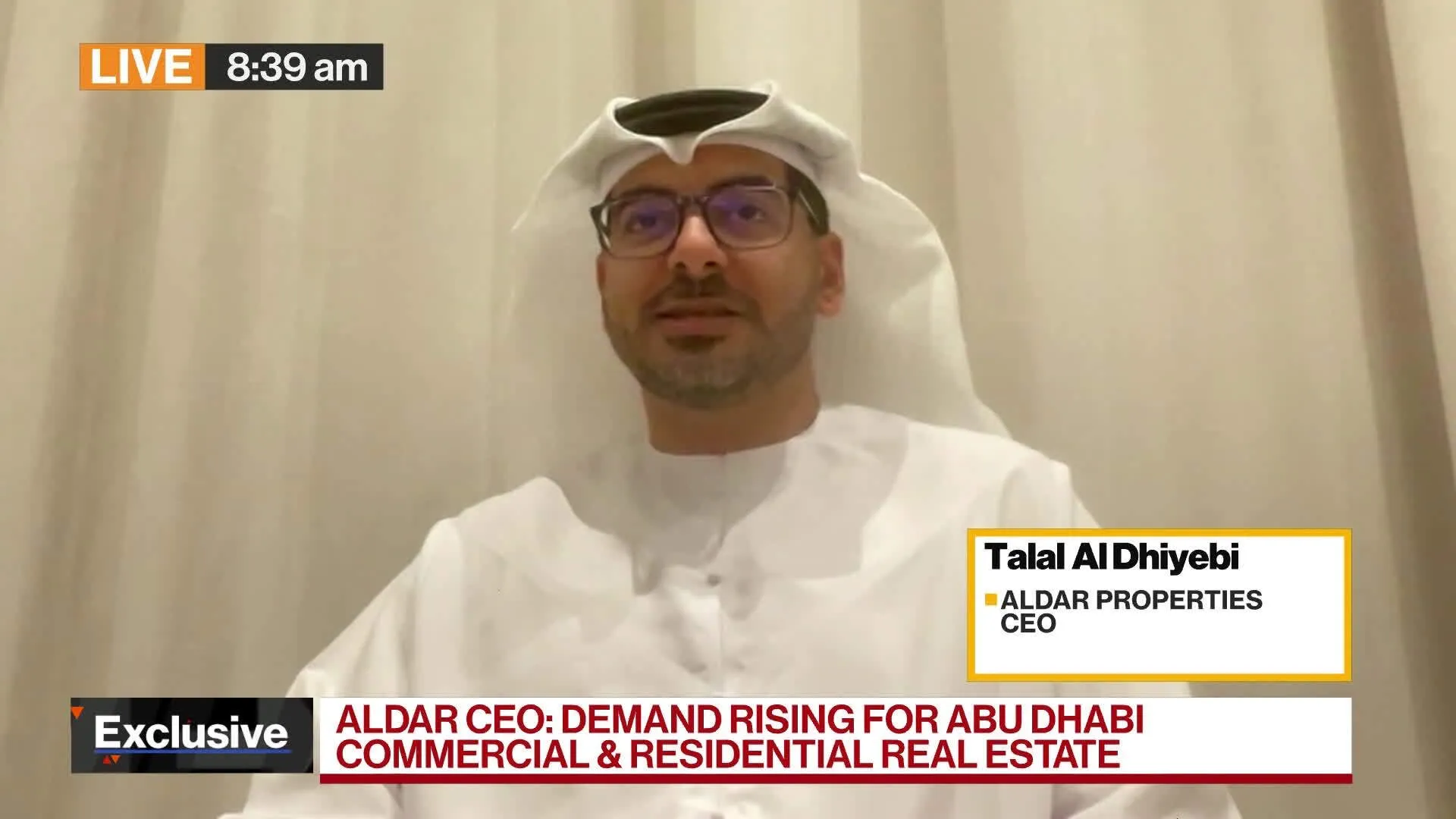 Watch Aldar CEO: Demand for Homes Rising - Bloomberg