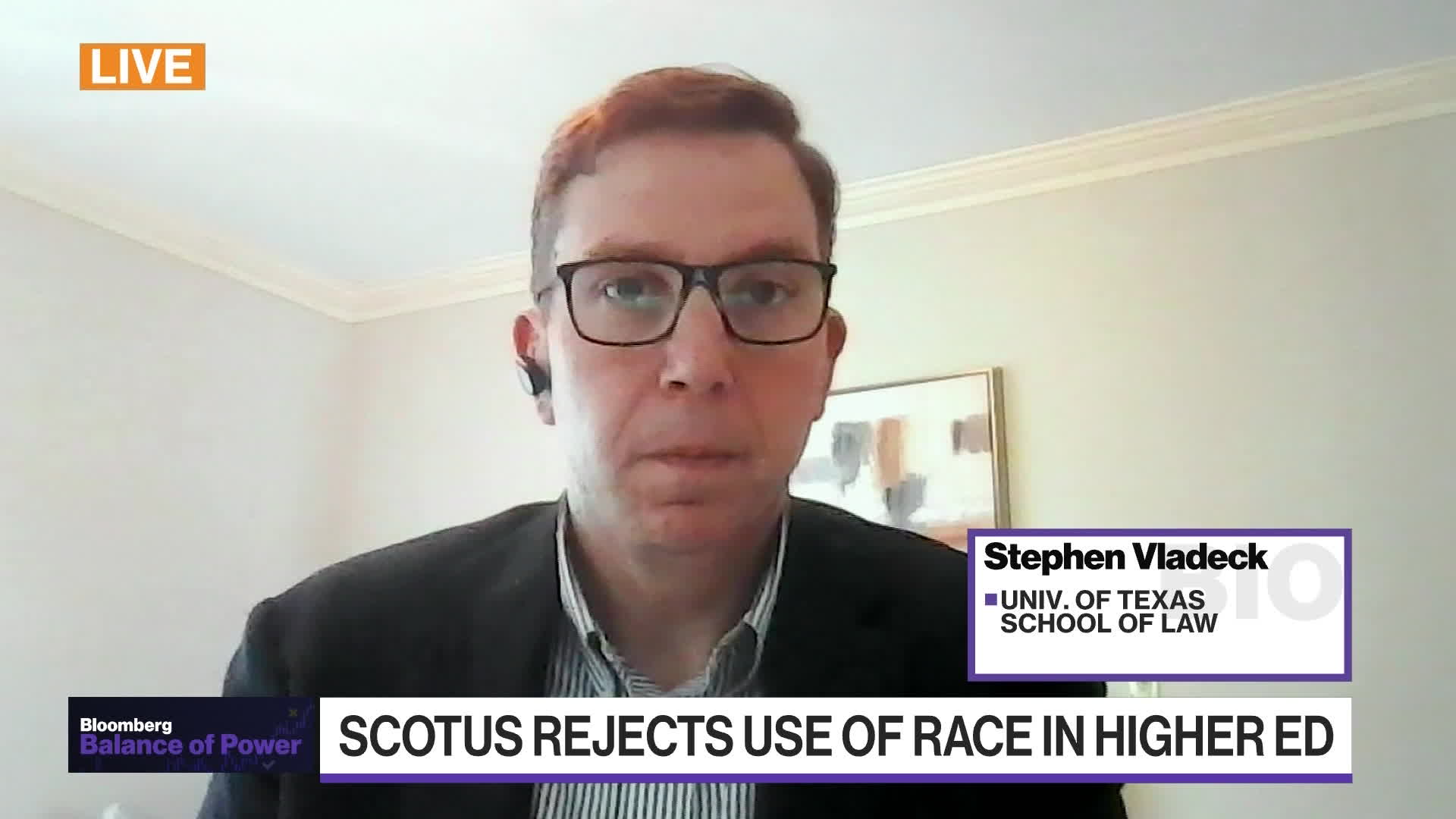 Watch Vladeck on Affirmative Action Ruling, DEI Programs - Bloomberg