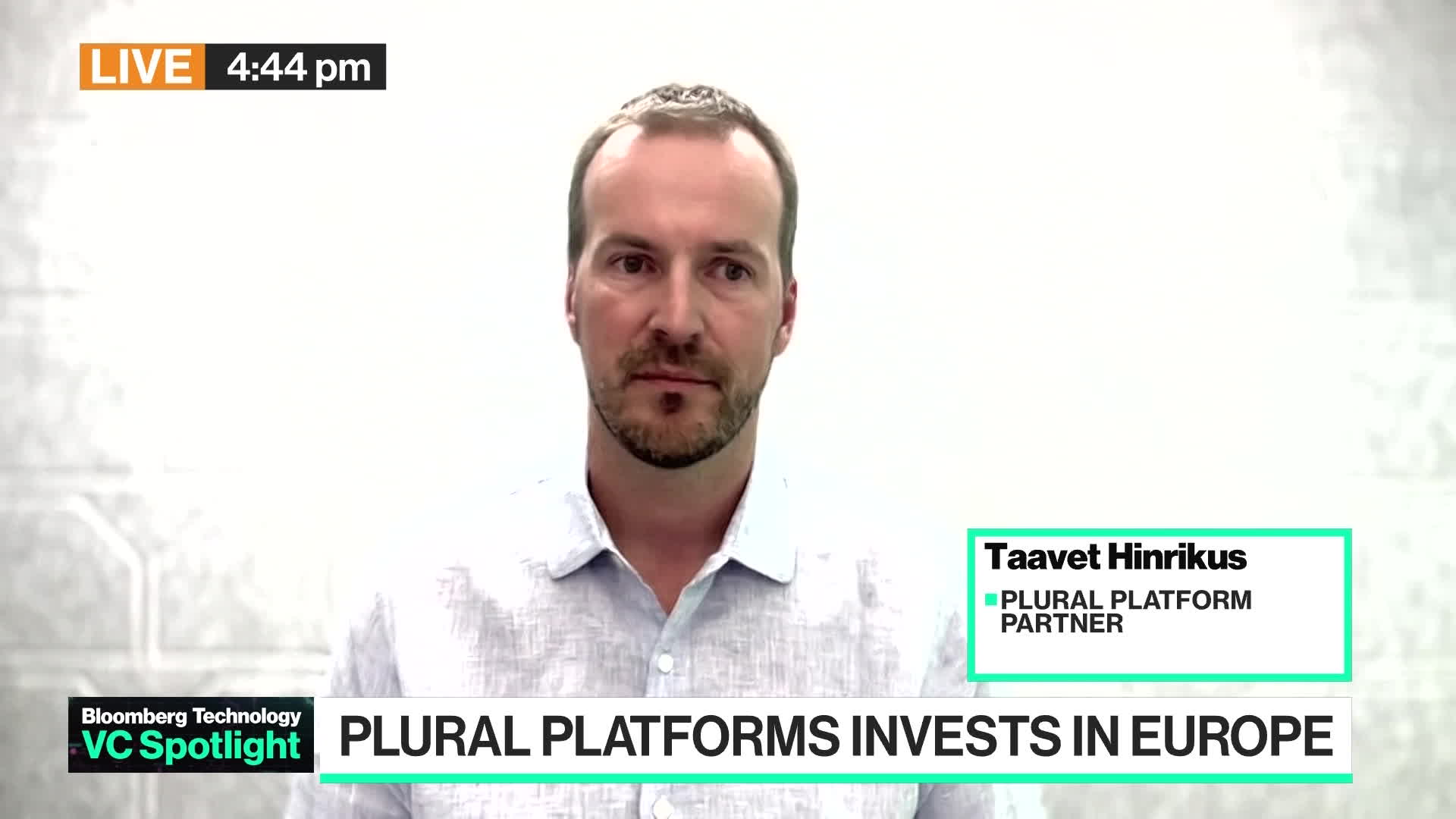 Watch Wise Co-Founder on European Tech Scene, VC Industry - Bloomberg