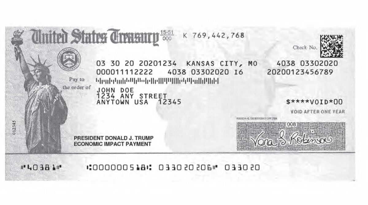 Trump Name on Covid Stimulus Checks Was Legal, IRS Documents Reveal ...
