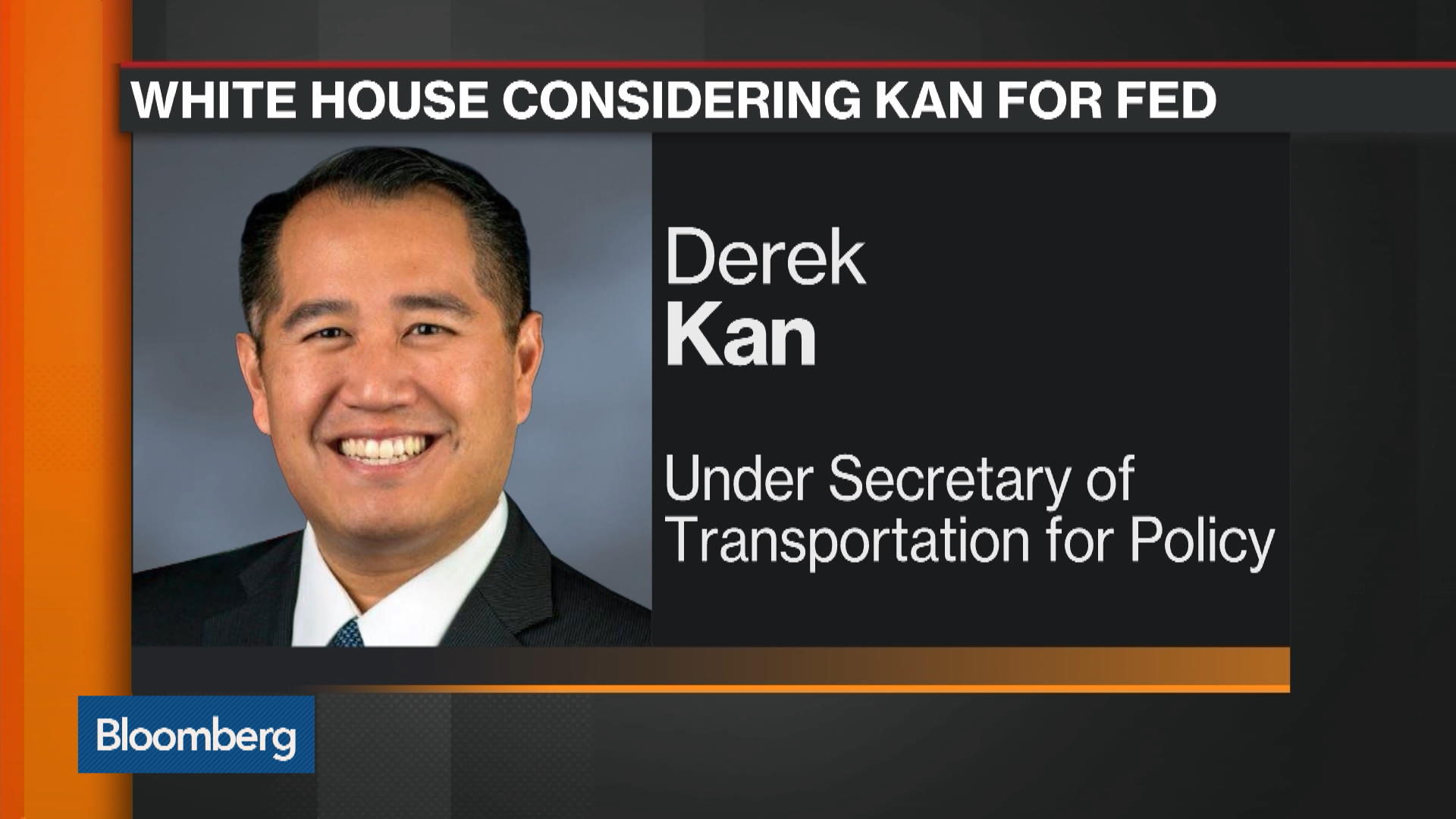 Watch White House Considering Derek Kan for Fed Board Seat - Bloomberg