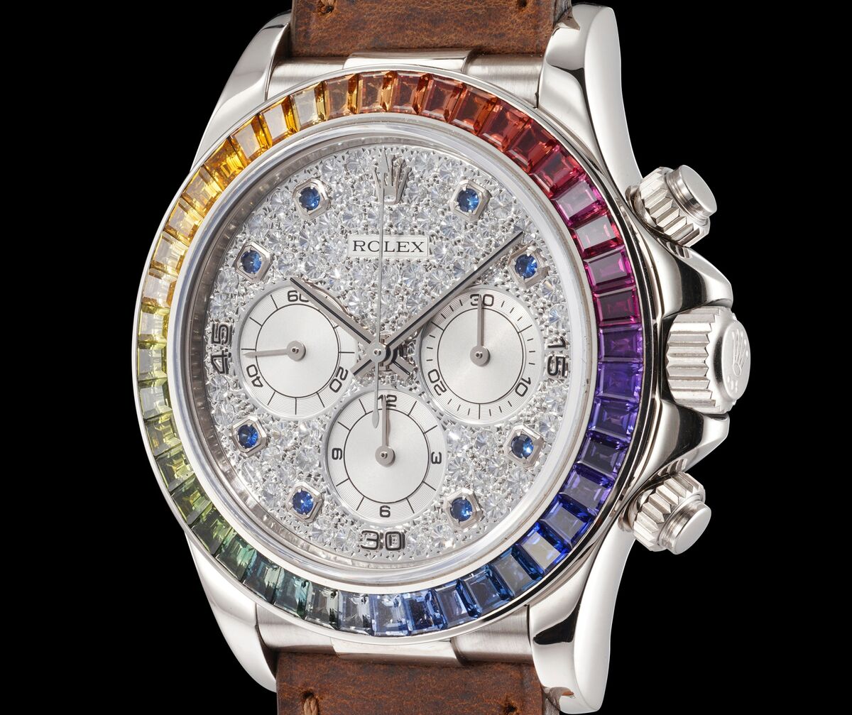 First Rolex Rainbow Daytona Could Fetch $3.5 Million at Auction - Bloomberg