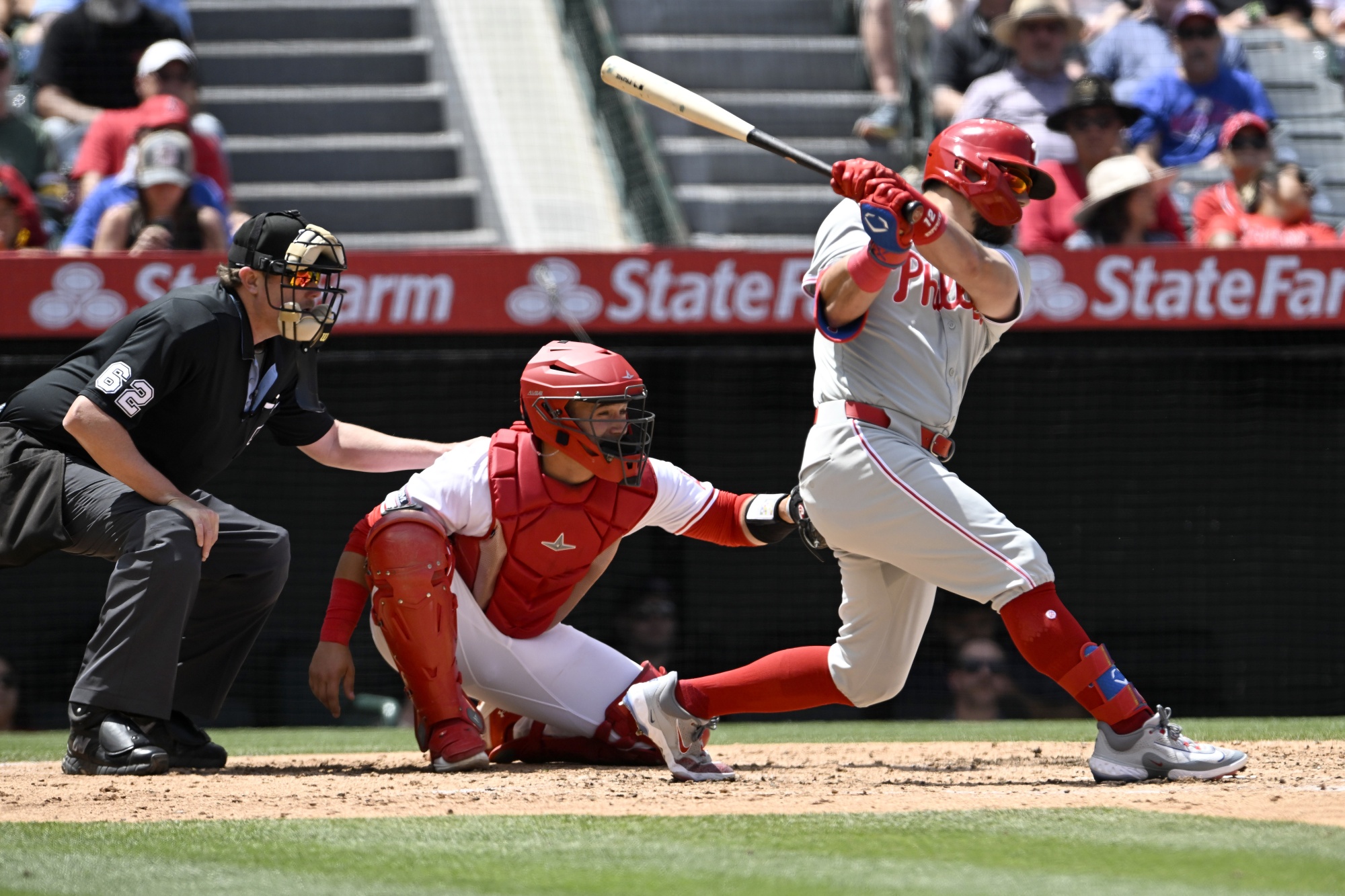 Phillies strike out 18 times, but beat Angels 2-1 on Schwarber's 2-run ...