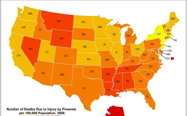 The Geography of Gun Violence - Bloomberg