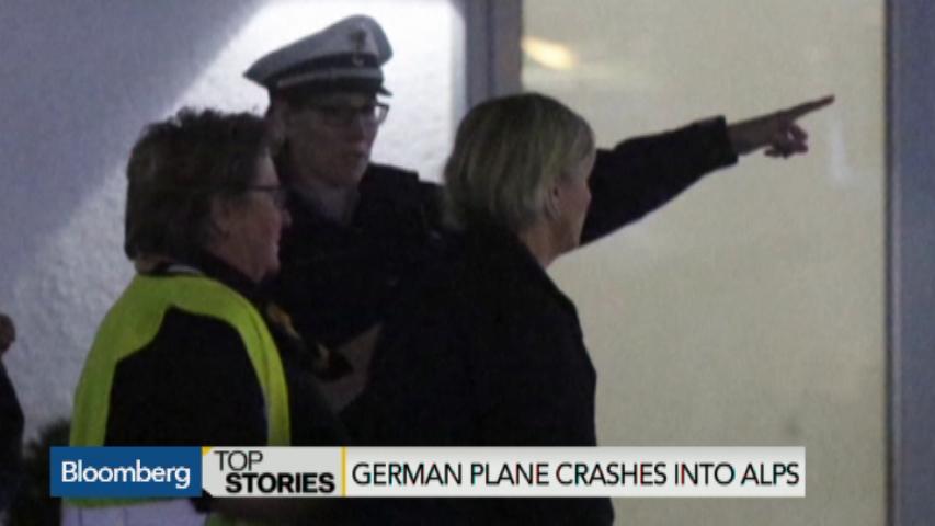 Watch German Plane Crashes Into Alps - Bloomberg