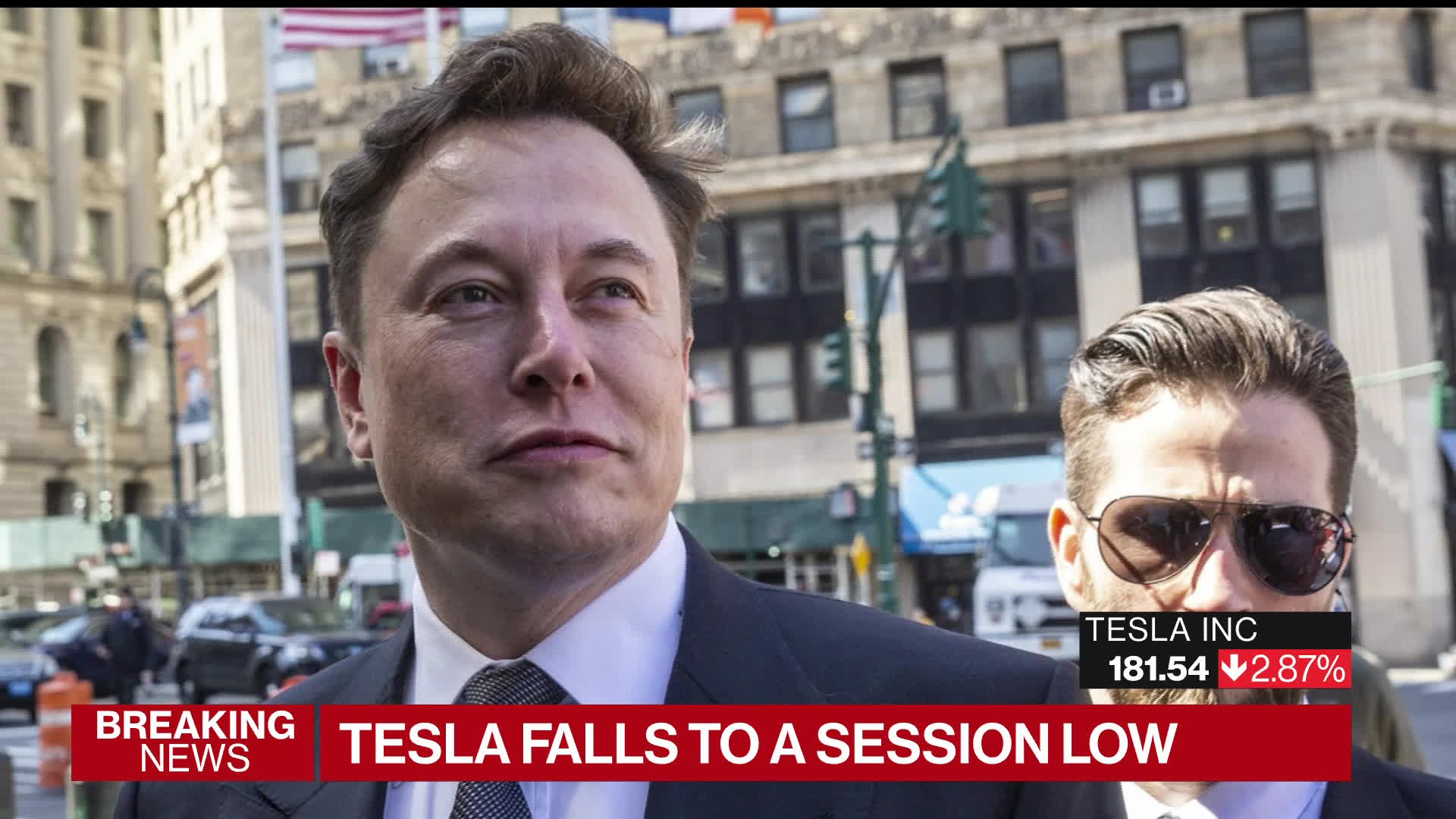 Watch Tesla Falls to a Session Low - Bloomberg