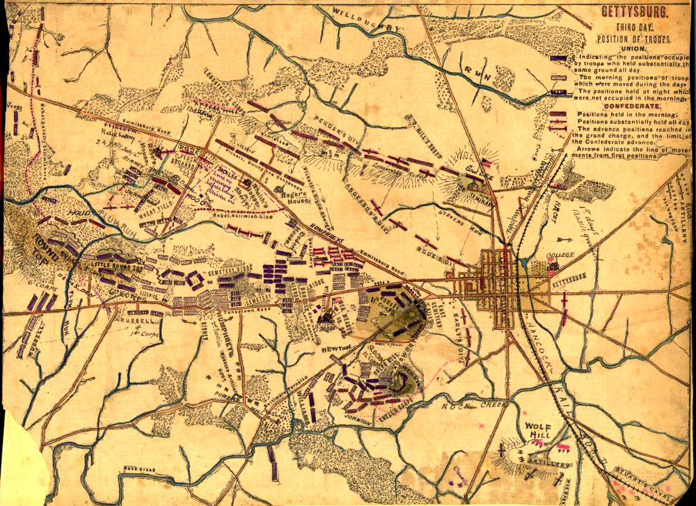 The Story of the Battle of Gettysburg, Told Through Maps - Bloomberg