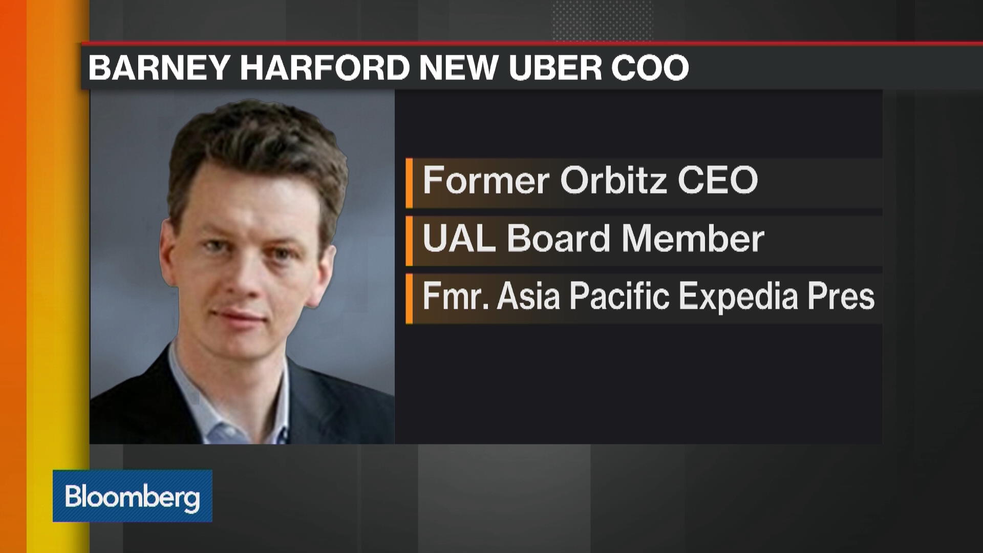 Watch Uber Names Ex-Orbitz CEO as Chief Operating Officer - Bloomberg