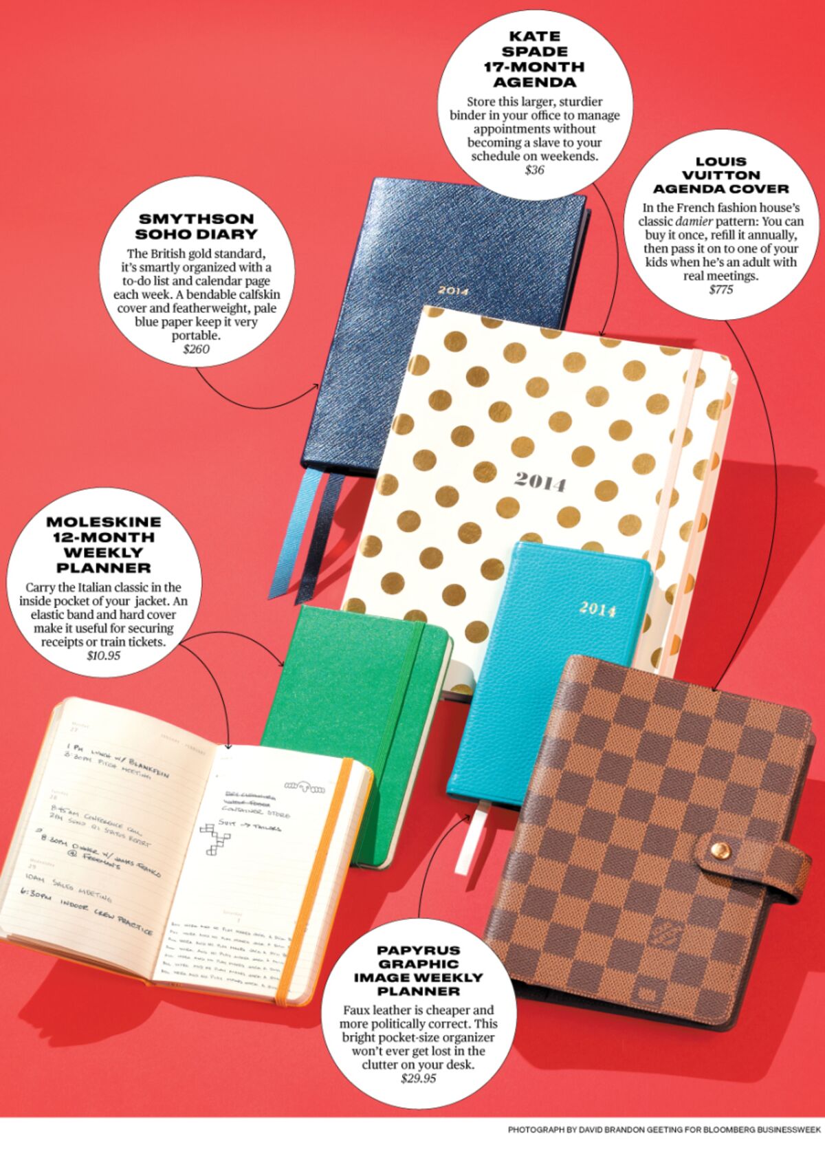 Organizer Notebooks, Agendas for 2014 - Bloomberg