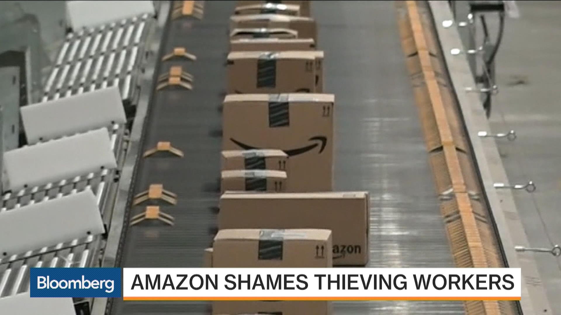 Watch Amazon Shames Warehouse Workers for Alleged Theft - Bloomberg
