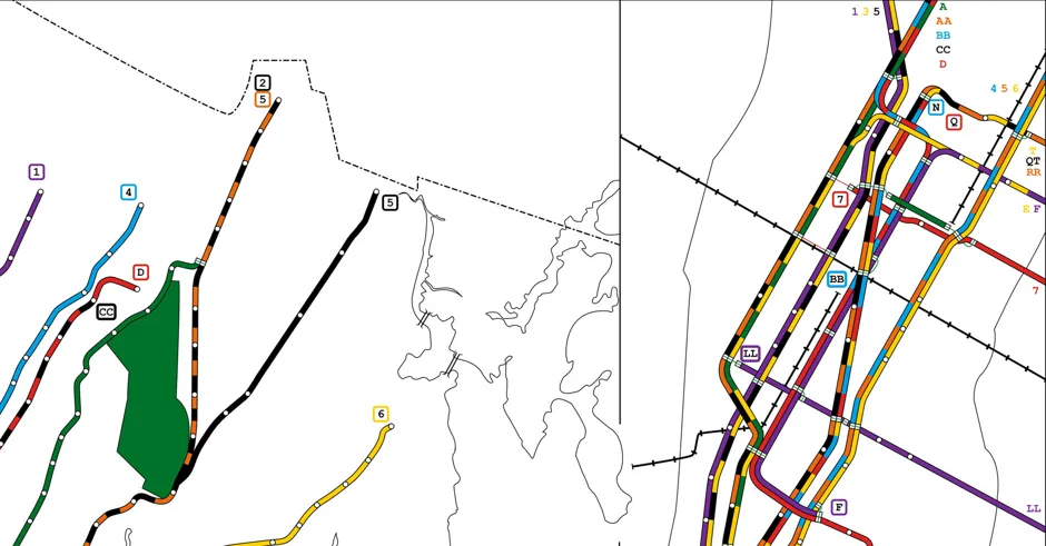 A Lost Design for a NYC Subway Map, Rediscovered - Bloomberg
