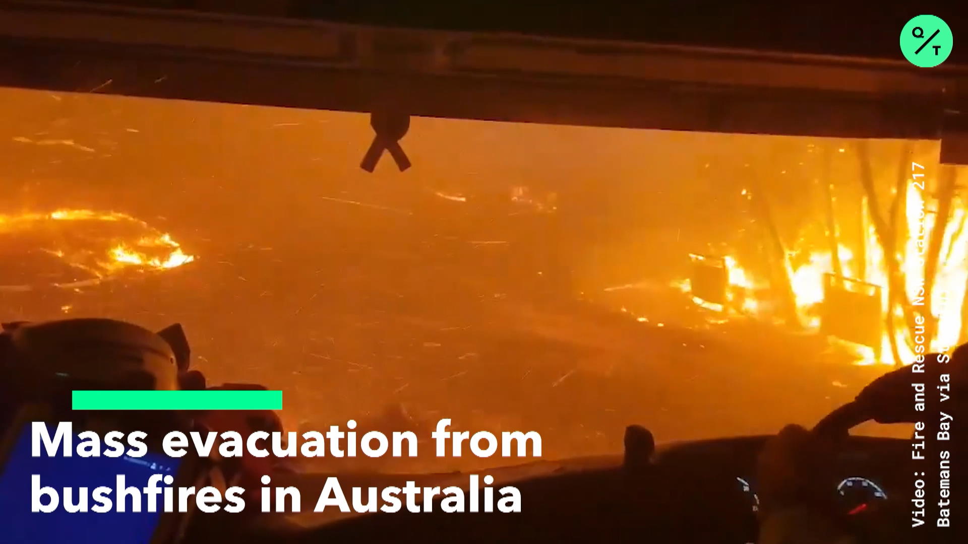 Watch Mass Evacuation From Aussie Fire - Bloomberg