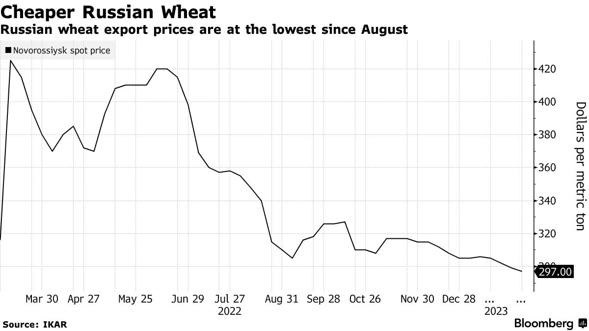 Russia Wheat Exports Nearly Double What They Were Before War
