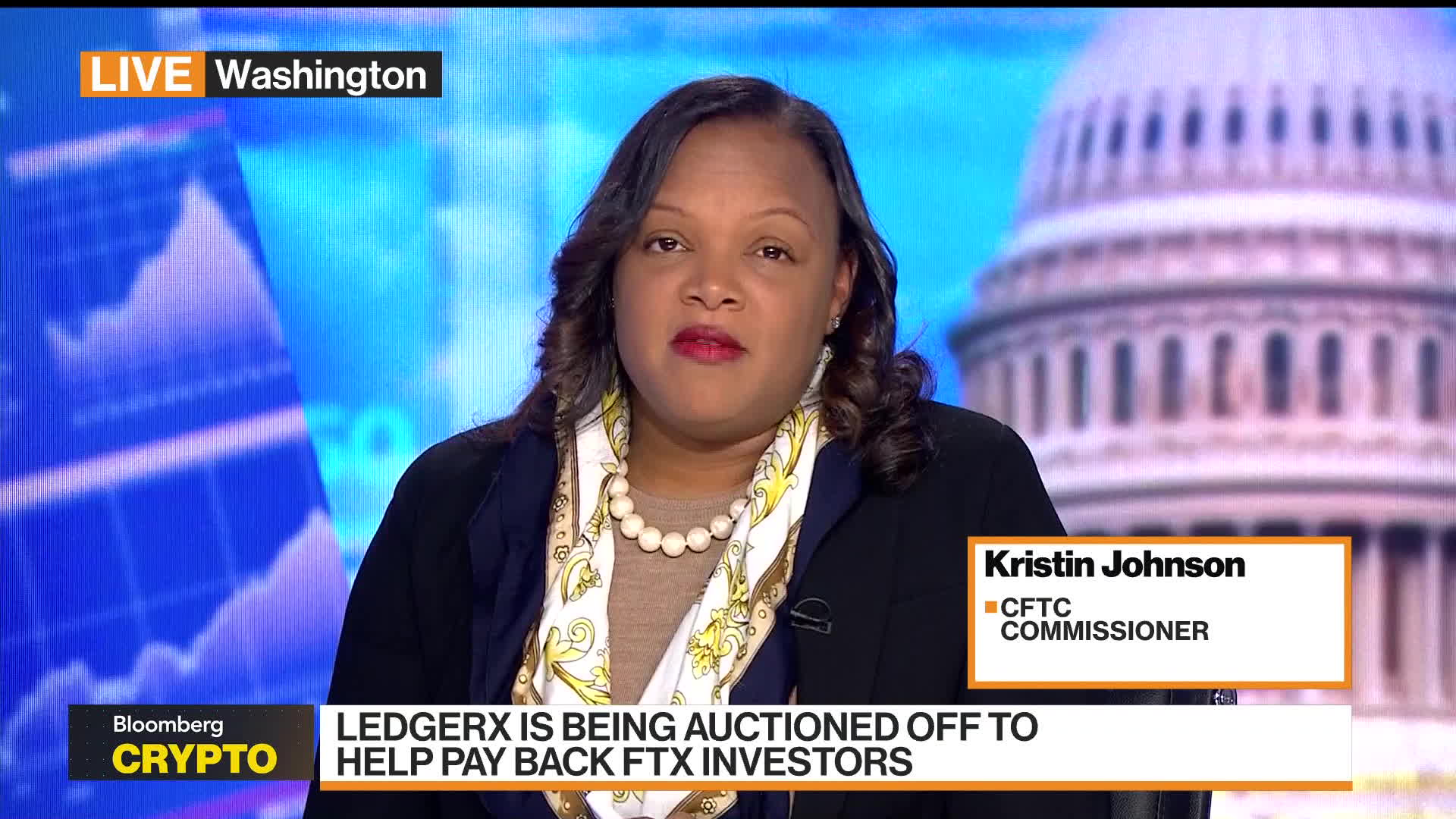 Watch CFTC's Johnson on LedgerX Auction, Crypto Contagion - Bloomberg