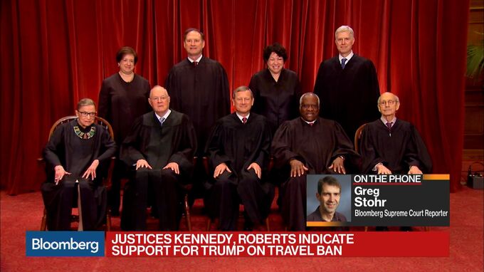 Trump Travel Ban Looks Poised for Victory at U.S. Supreme Court - Bloomberg