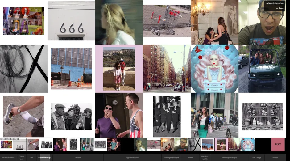 A Digital Collage of Broadway Made From Strips of Data - Bloomberg