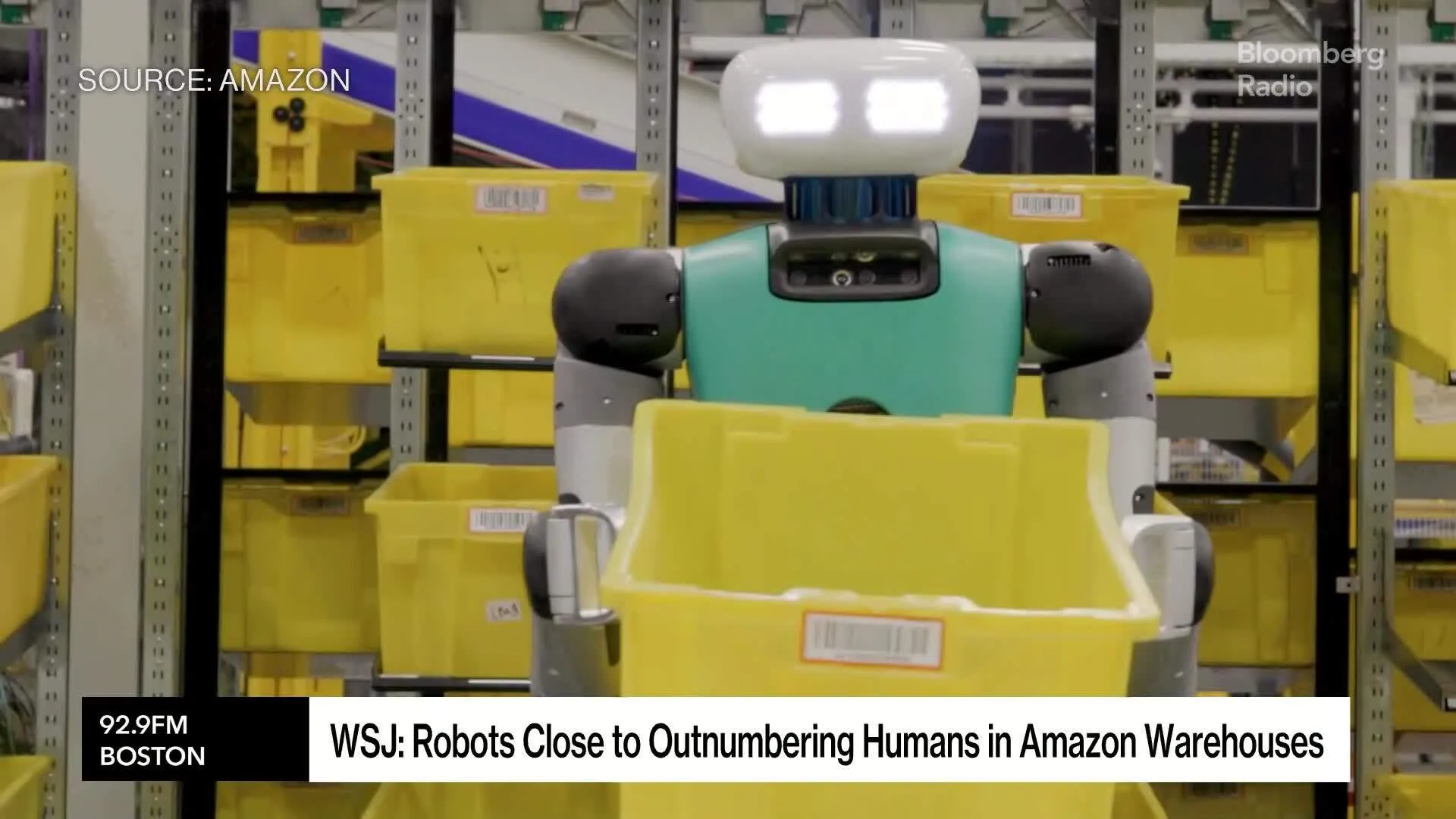 Watch Amazon Marks One Million Robots Working Across Company - Bloomberg