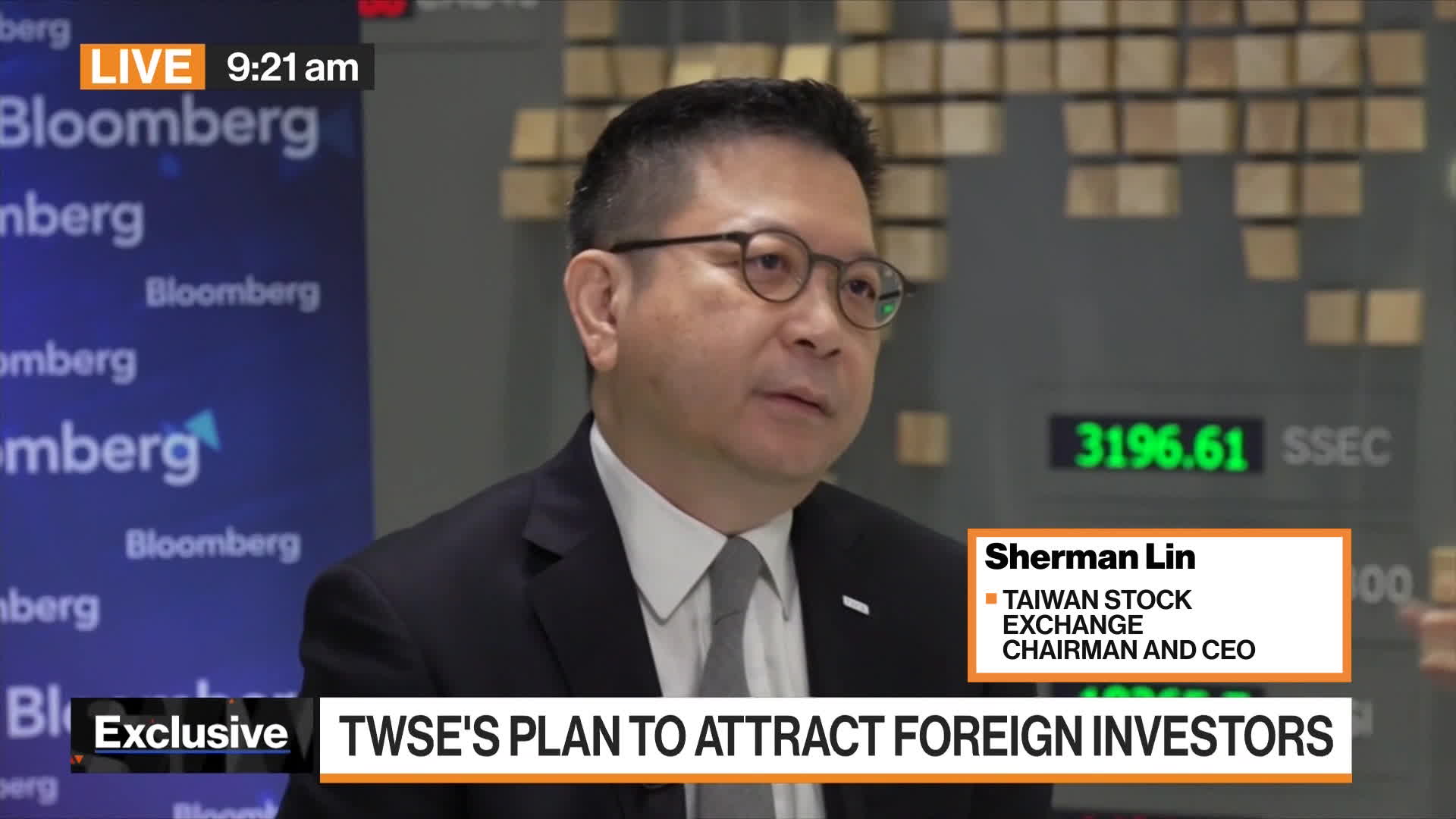 Watch TWSE Chairman on Business Strategy, Markets - Bloomberg