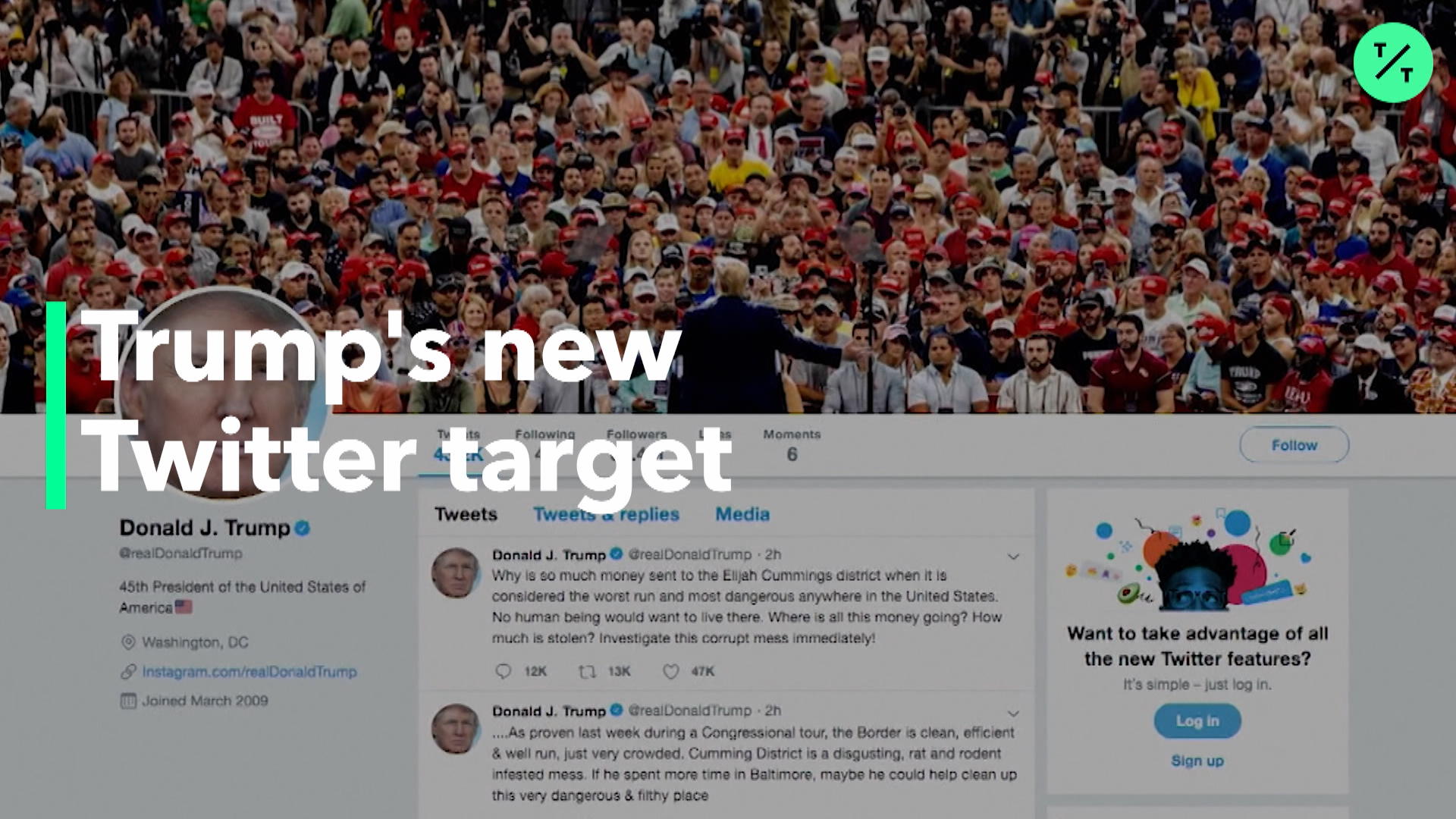 Watch President Trump's New Twitter Target - Bloomberg