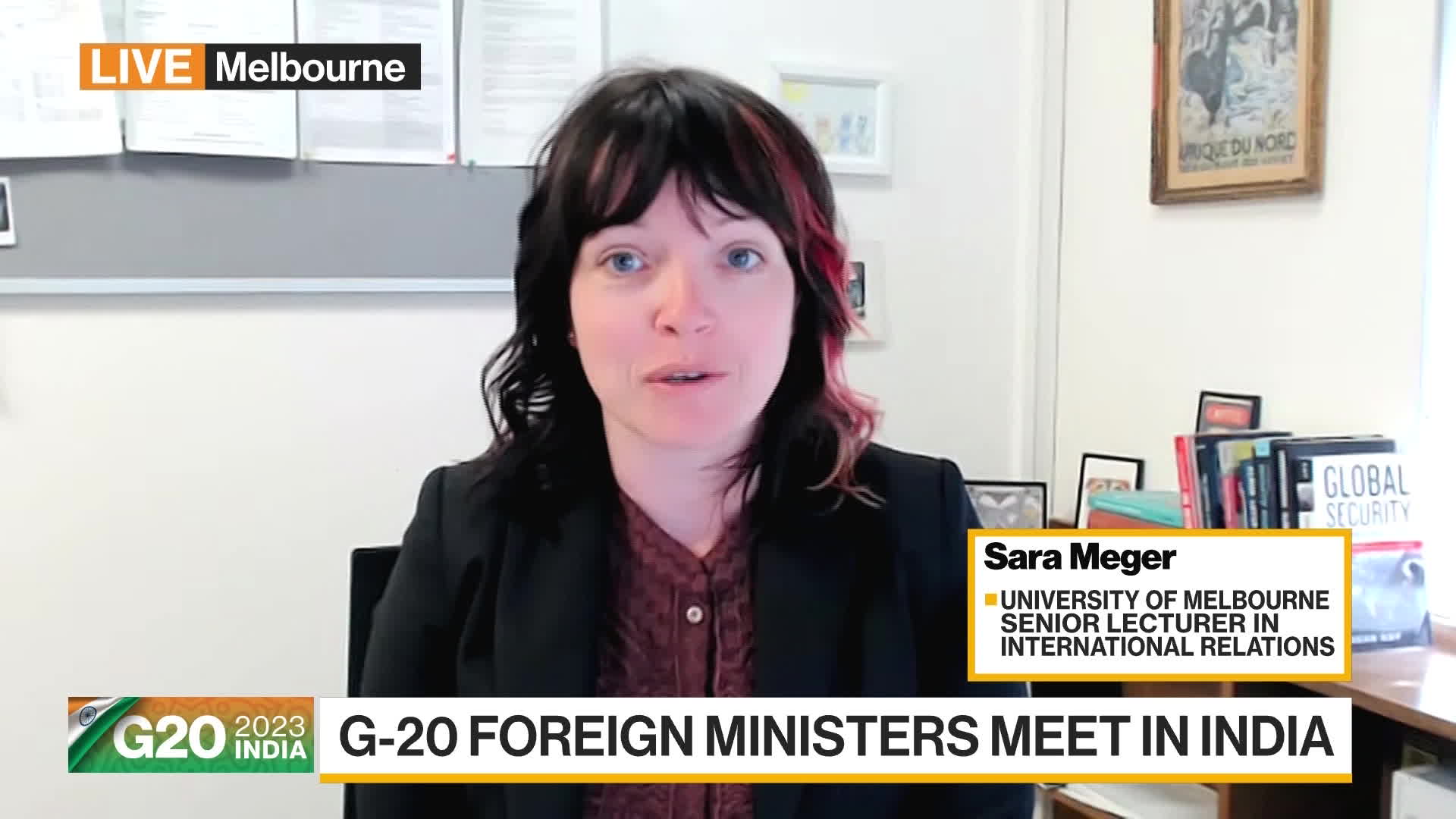 Watch Uni of Melbourne's Meger on Geopolitics - Bloomberg