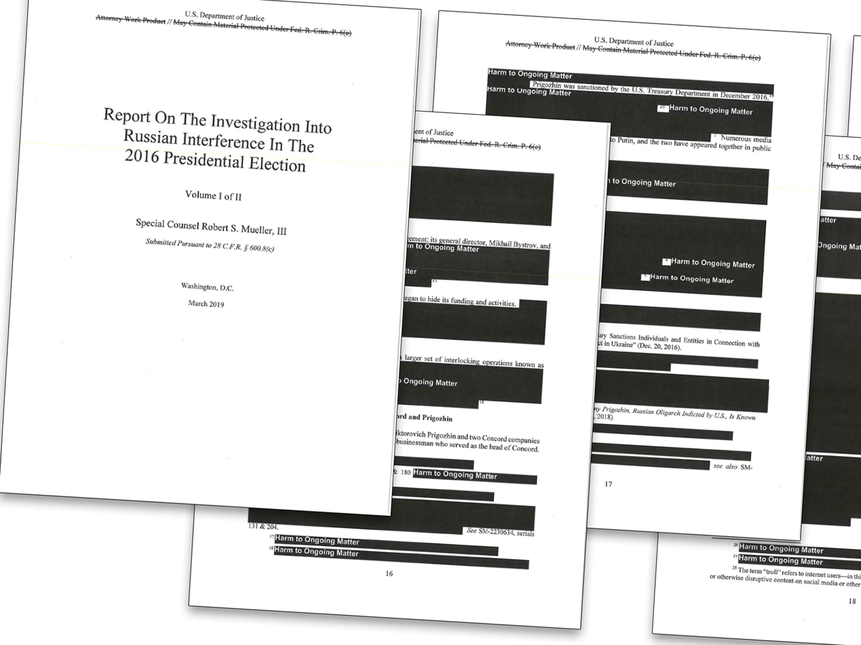 U.S. Says Roger Stone Can't Have Unredacted Mueller Report - Bloomberg