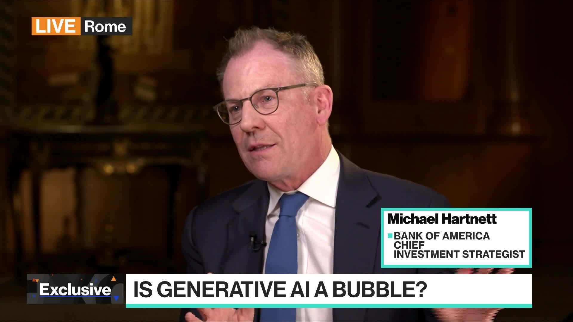 Watch BofA’s Hartnett Sees Characteristics of a Bubble in Mag 7, Crypto - Bloomberg