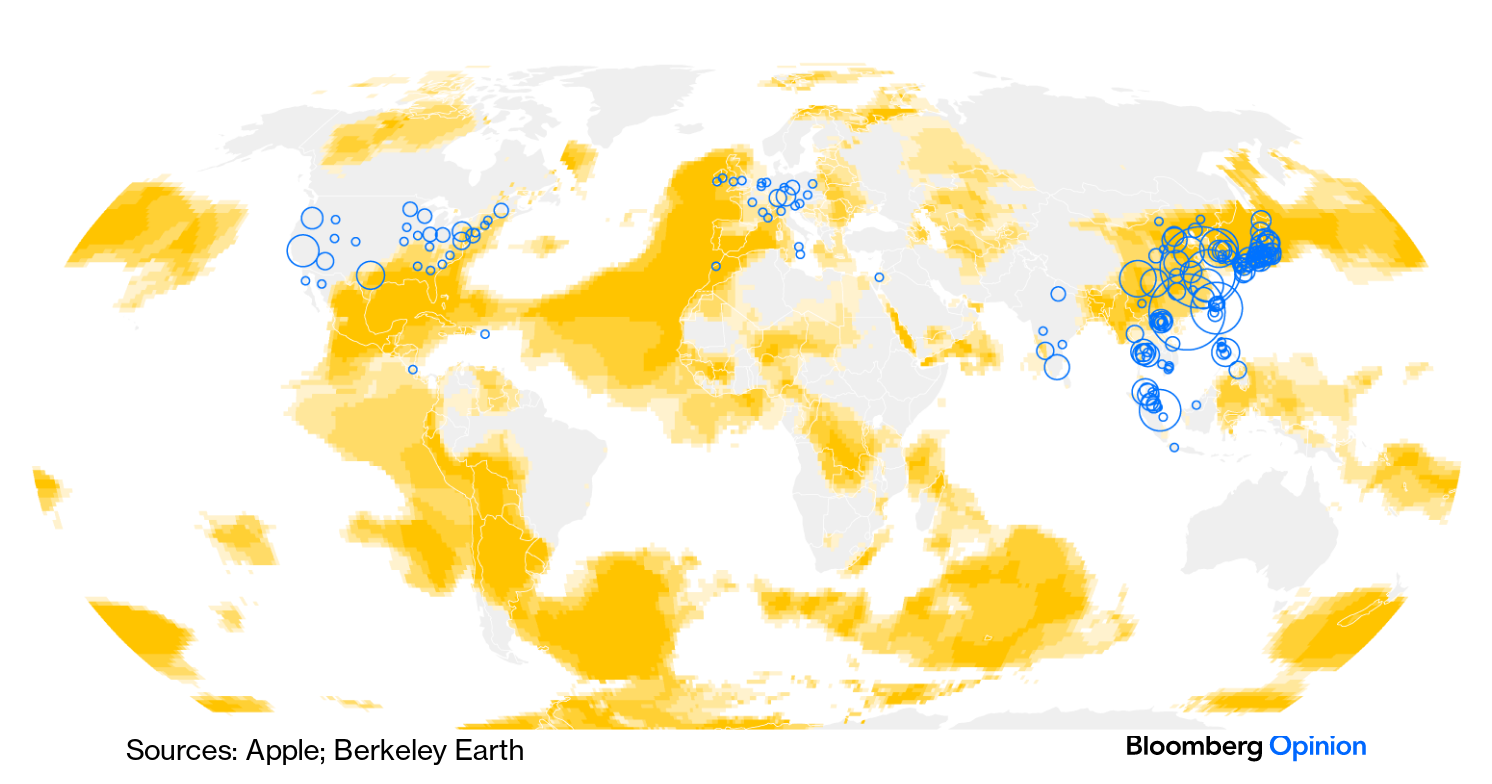 Apple’s Supply Chain Is on a Collision Course With Climate Change