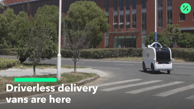 Driverless Delivery Vans Are Here as Production Begins in China - Bloomberg