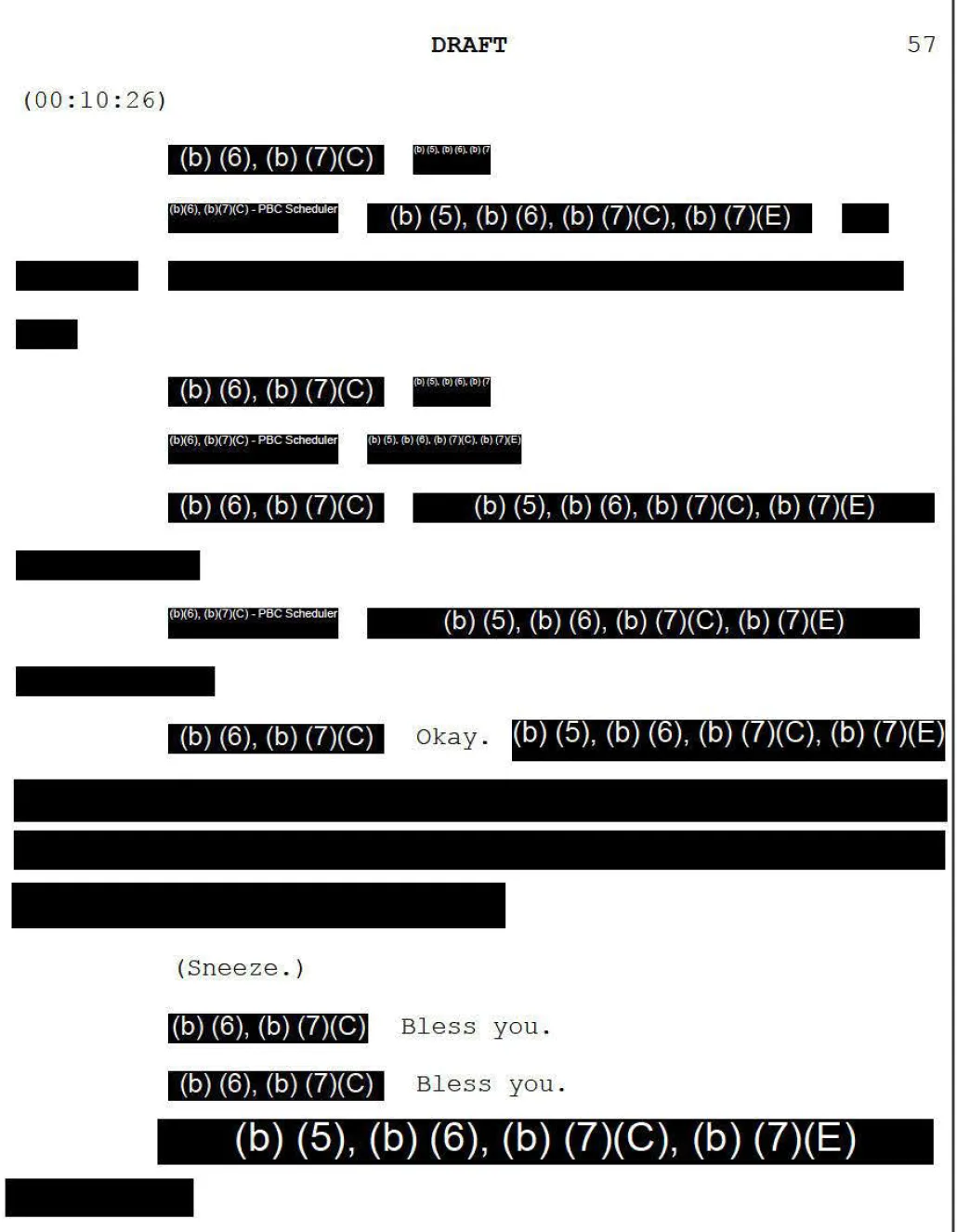 FOIA Files: Redacted Records on Biden Transcript, TSA Covid Response - Bloomberg