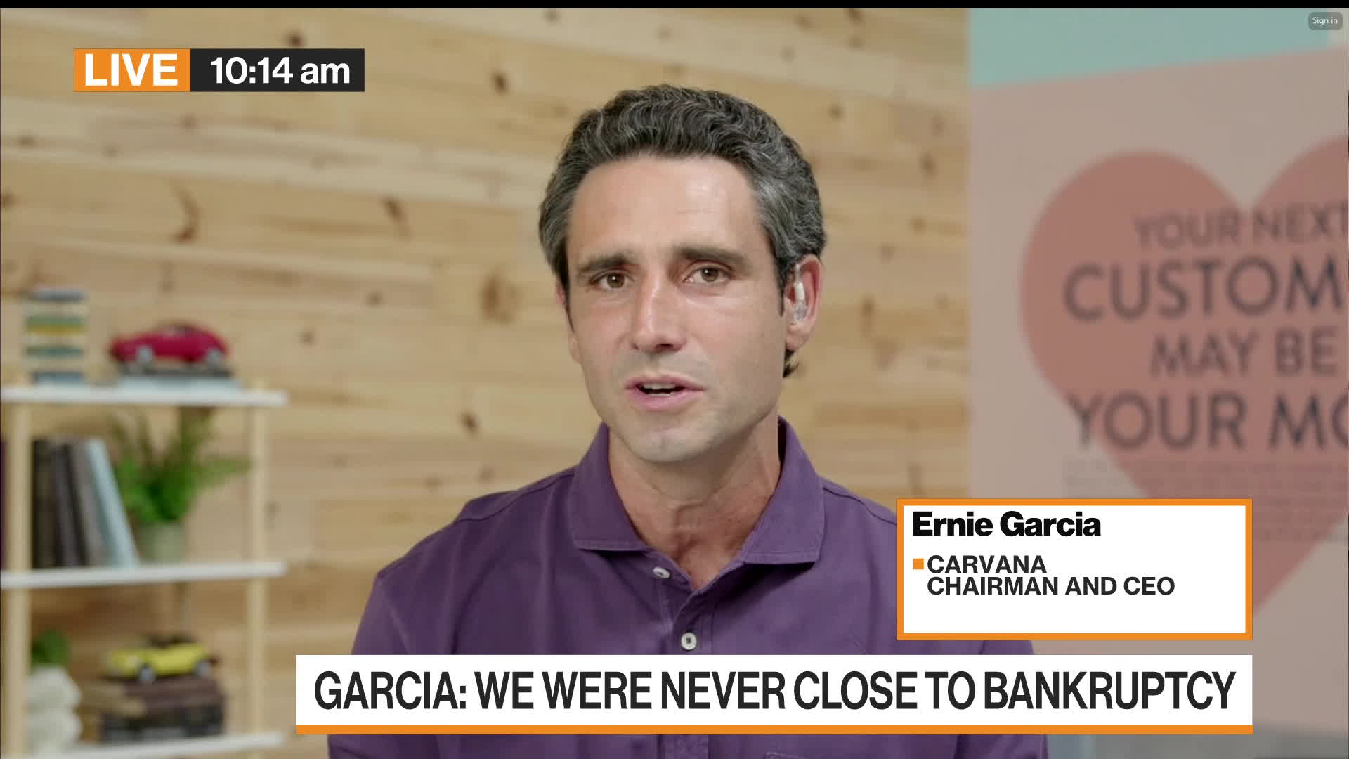 Watch Carvana Was Never at Risk of Bankruptcy, CEO Garcia Says - Bloomberg